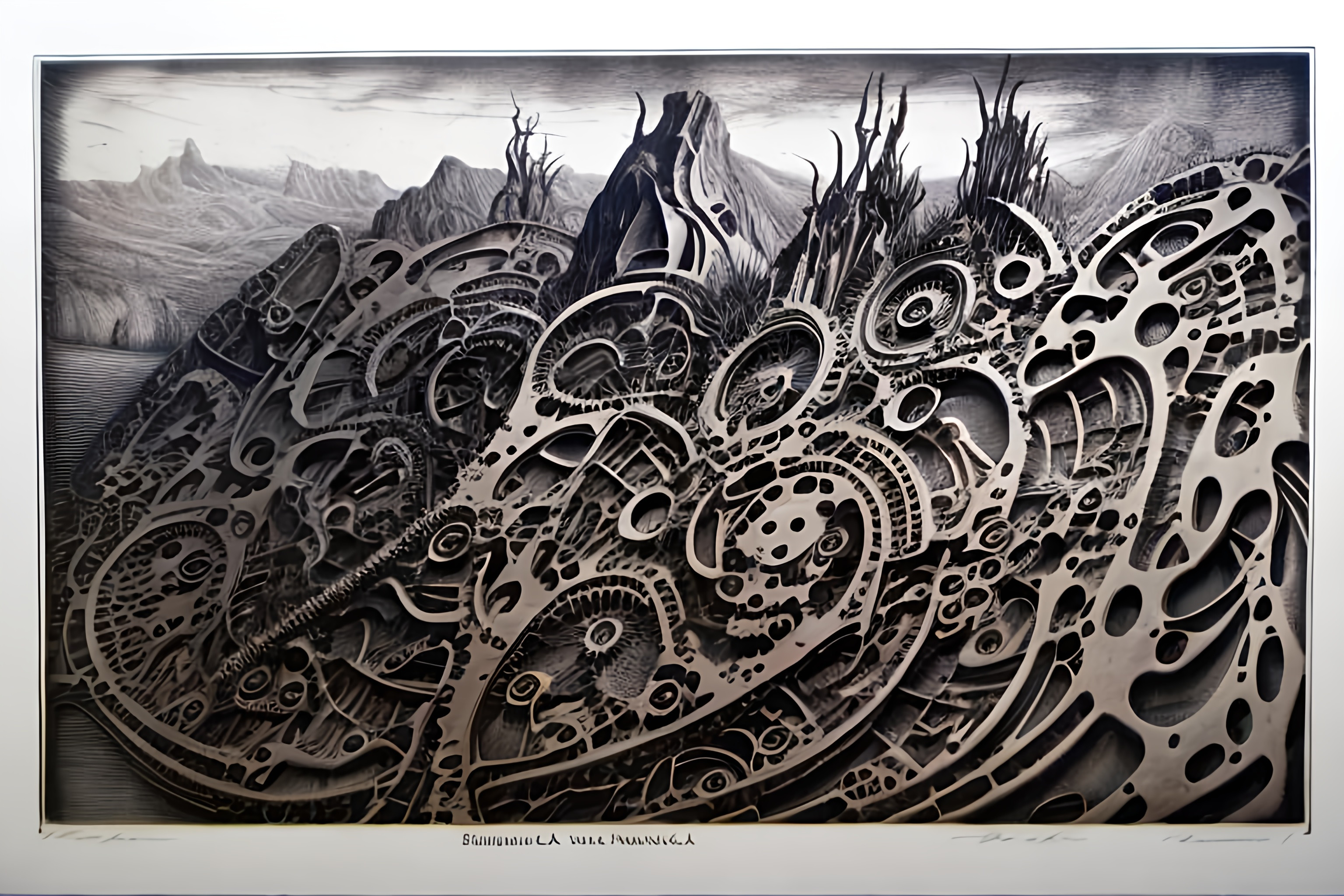 etching of a biomechanical landscape