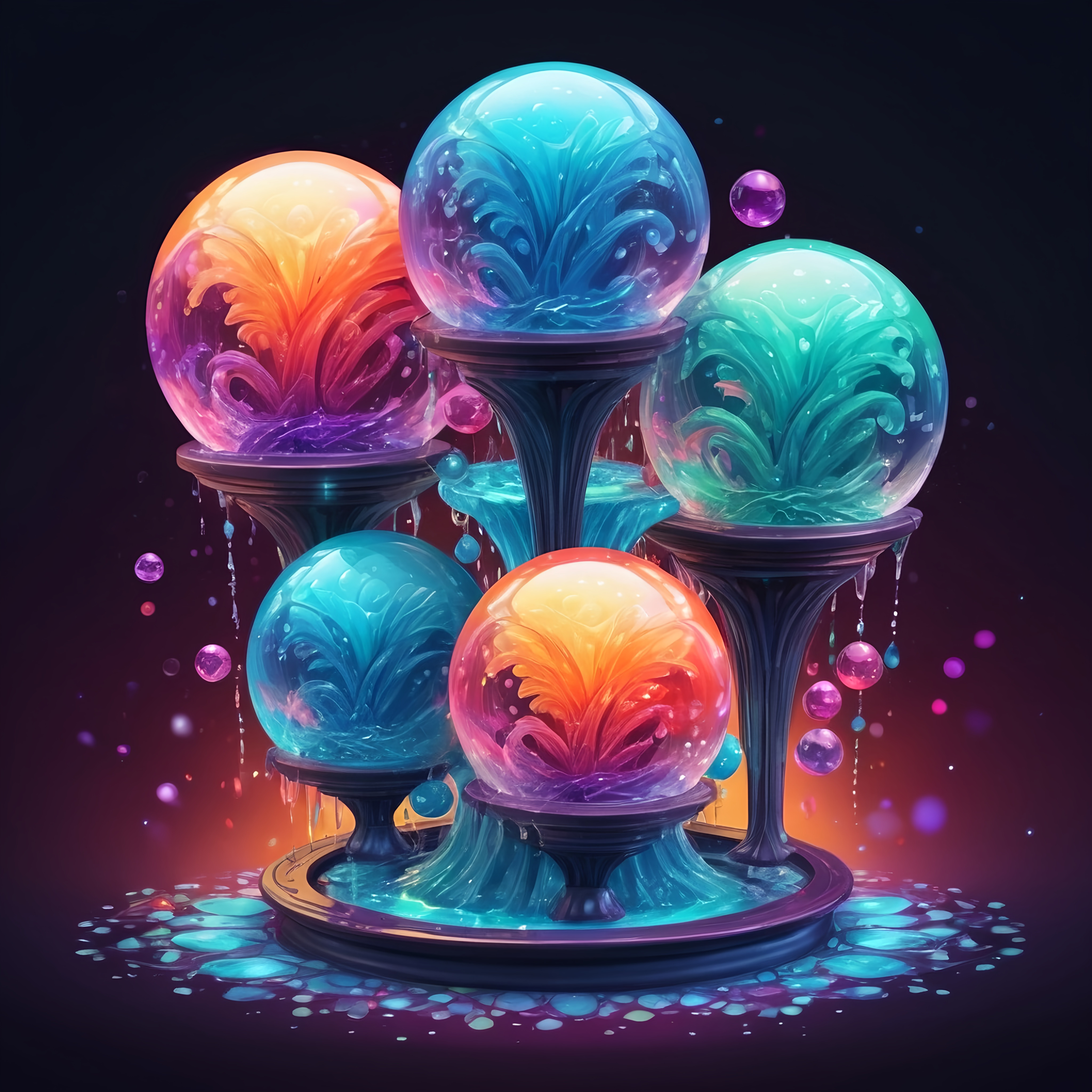 Esferas Danzantes De Agua