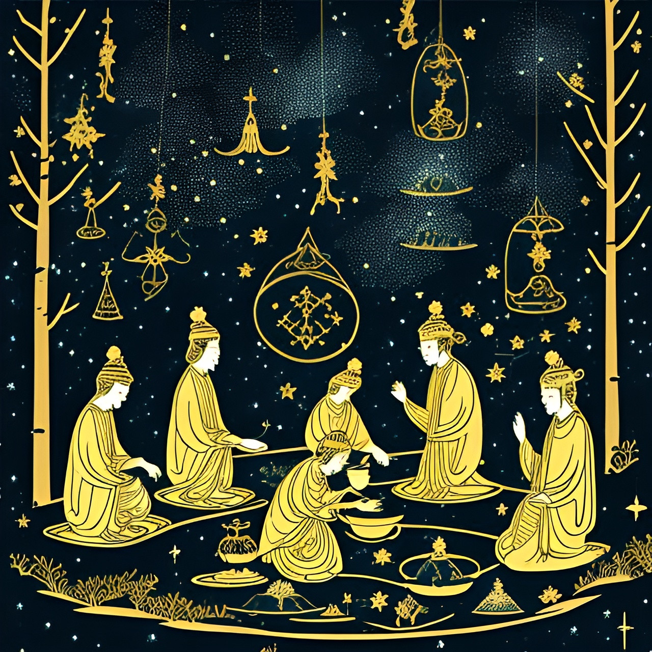 glowing Ormus constellation characters around a 10th...