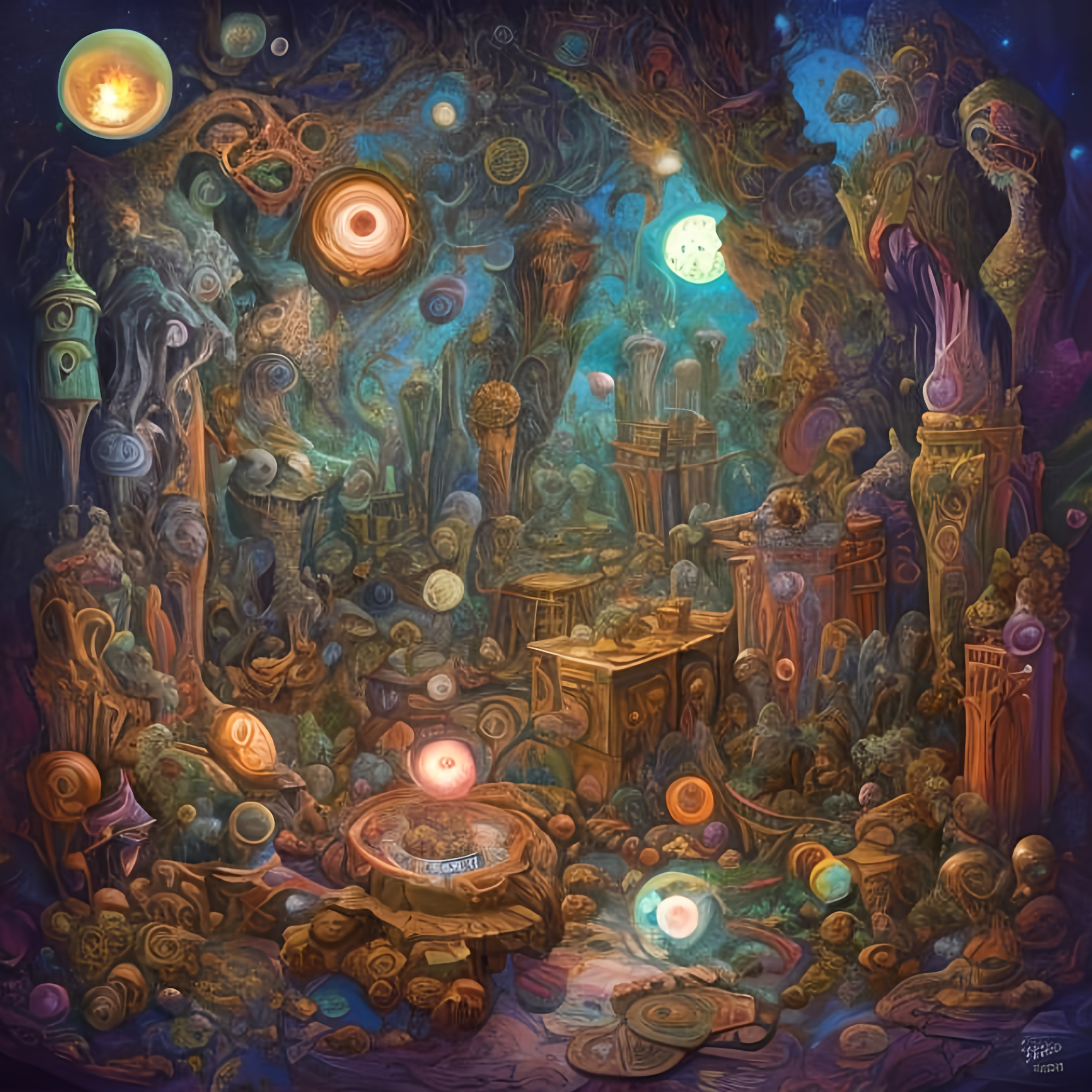 In a parallel dimension where time and space twist i... | OpenArt