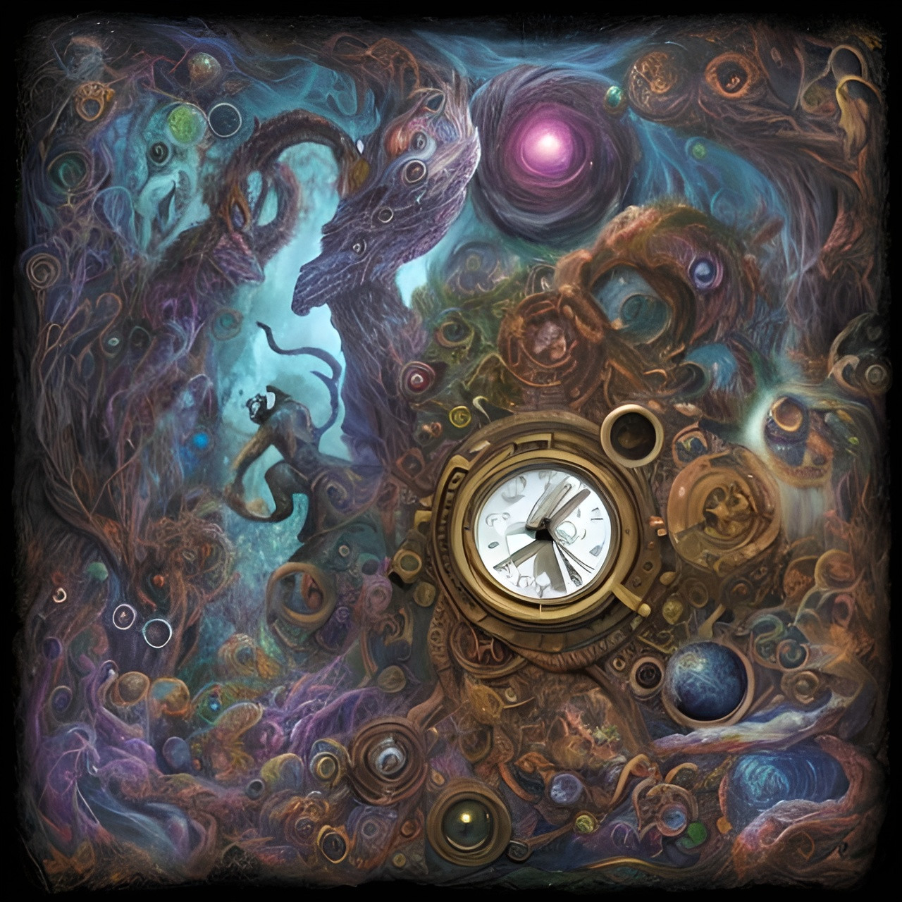 In a parallel dimension where time and space twist i... | OpenArt