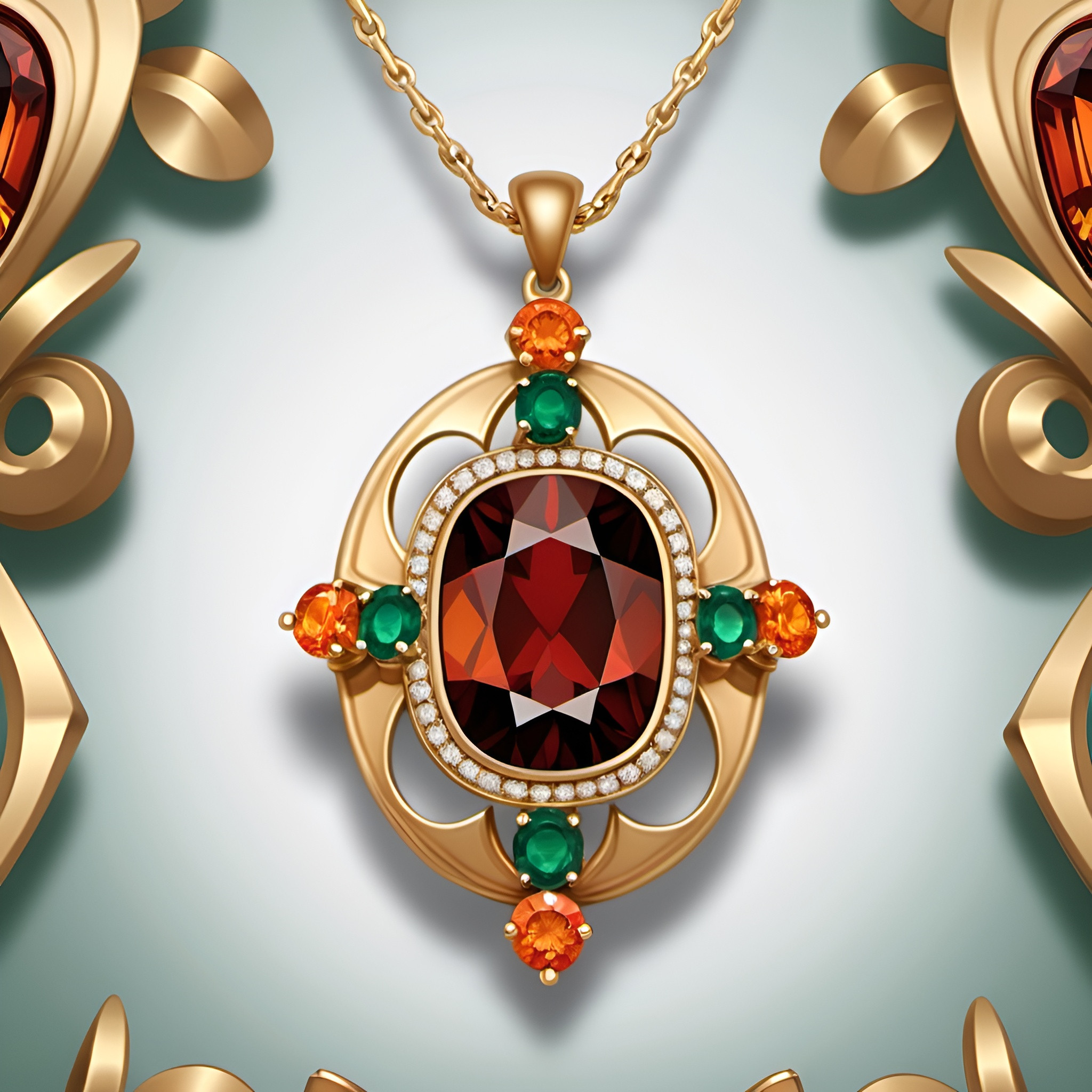 Make for me a design image for procreate for a jewel...