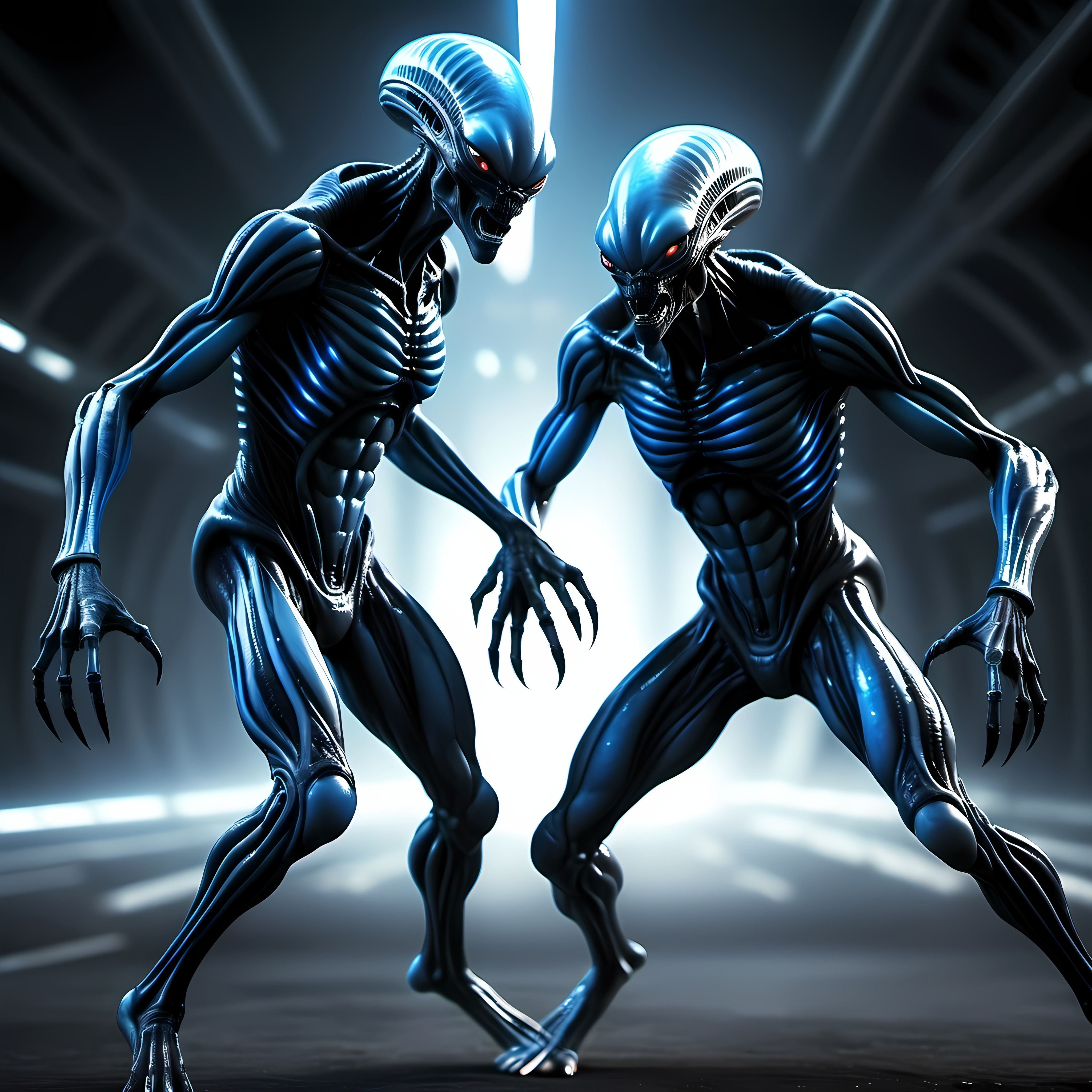 science fiction alien realistic 4k concept, black wi...