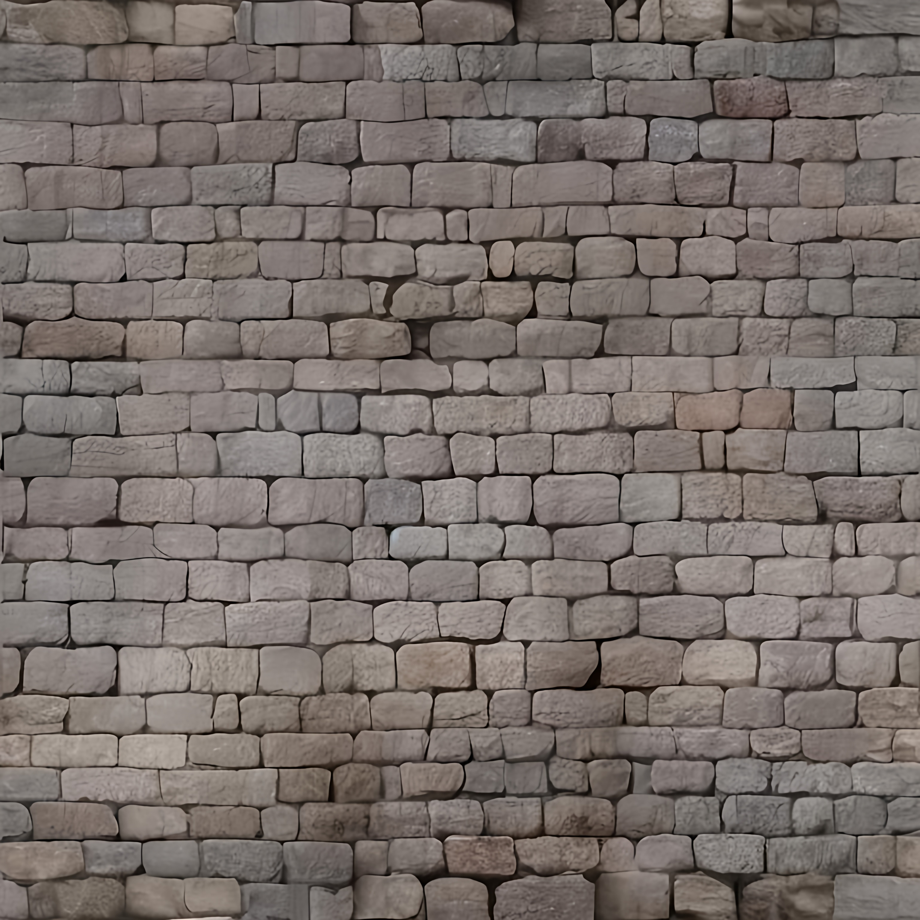 weathered medieval wall, granite stone coursed ashla...