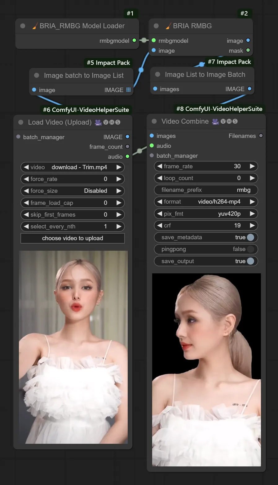 remove video background | ComfyUI Workflow