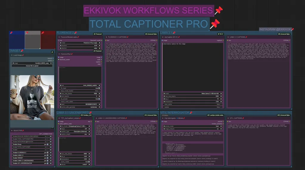 TOTAL CAPTIONER PRO | ComfyUI Workflow