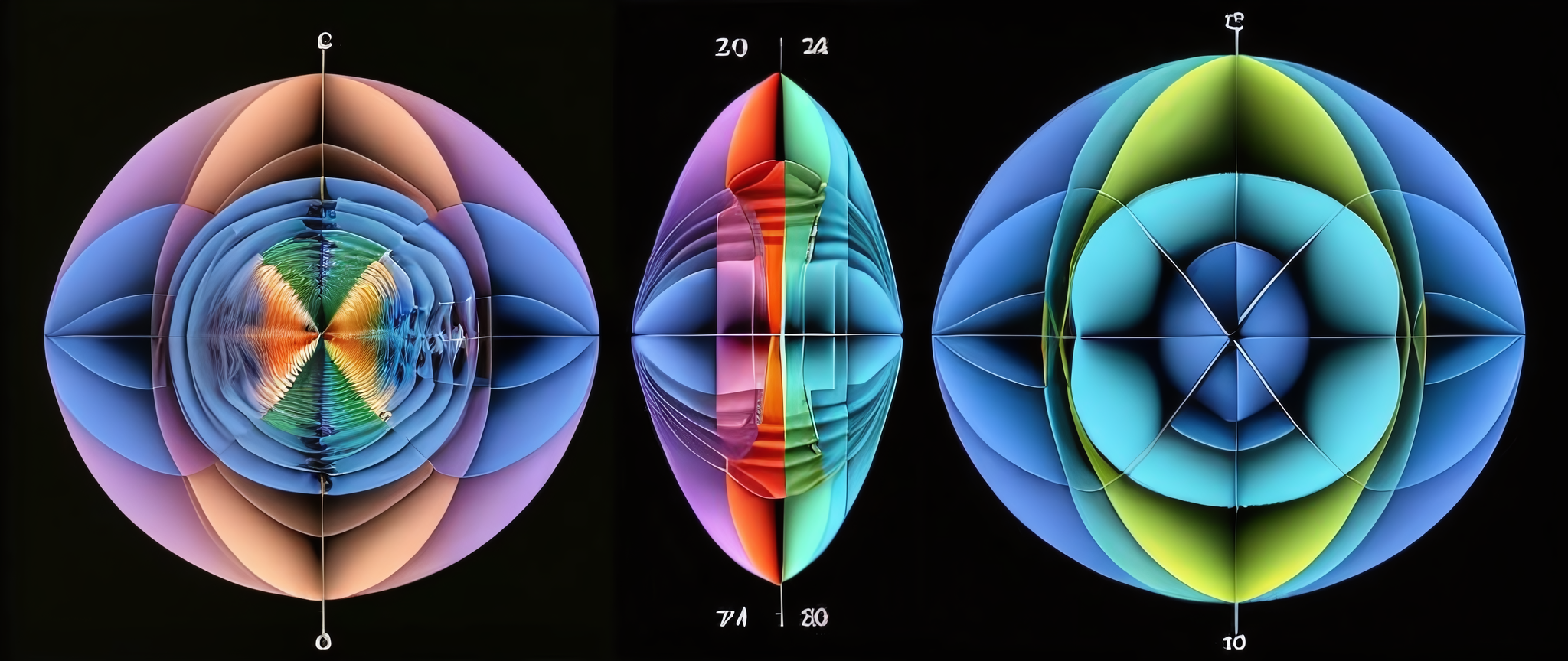 motion shown through waves functions and rotation of...