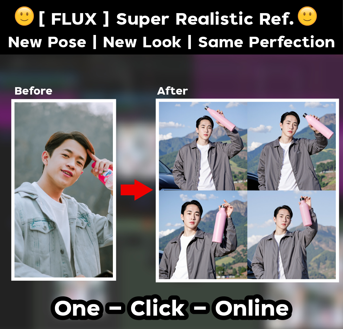 [ FLUX ] Super Realistic Ref. | New Pose, New Look, Same Perfection in One Click | ComfyUI Workflow