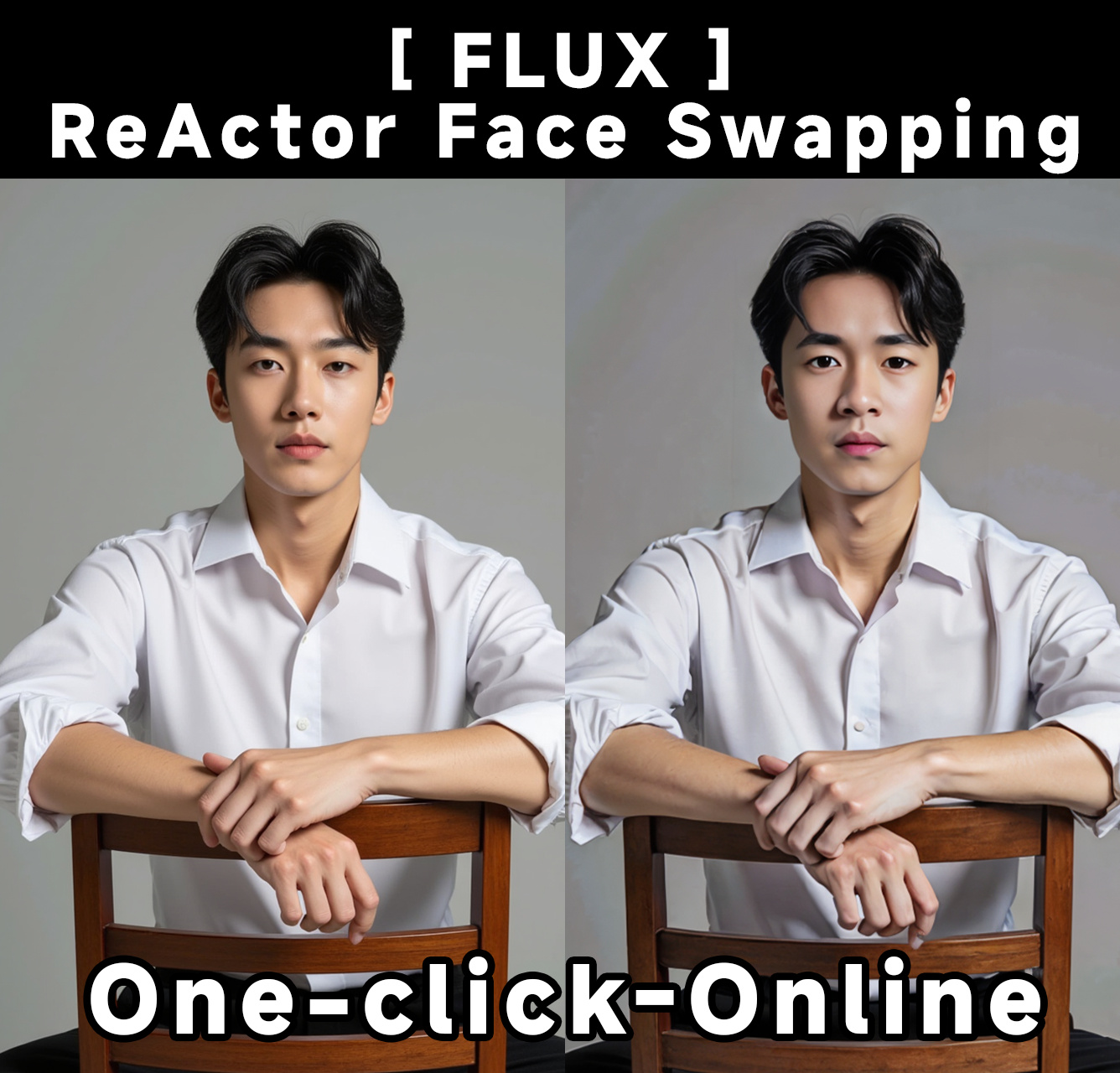 [ FLUX ] ReActor Face swapping One-click-Online V.2 | ComfyUI Workflow