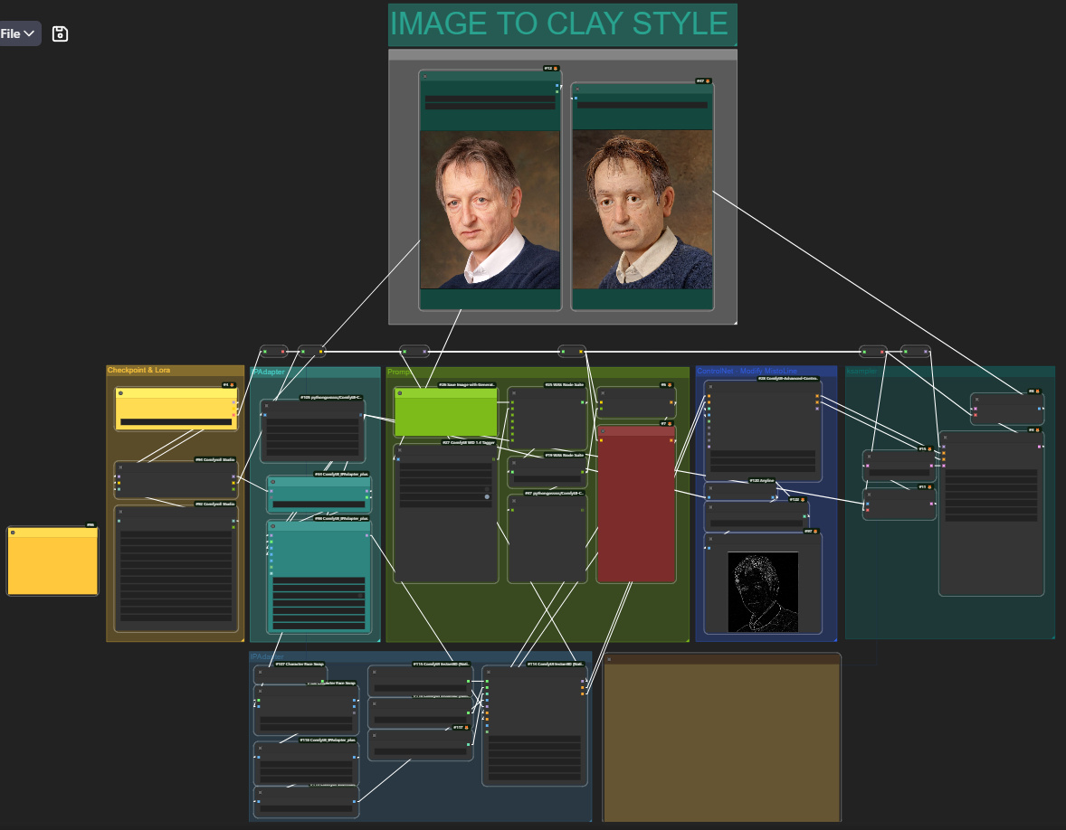 IMAGE TO CLAY STYLE - MODIFY | ComfyUI Workflow