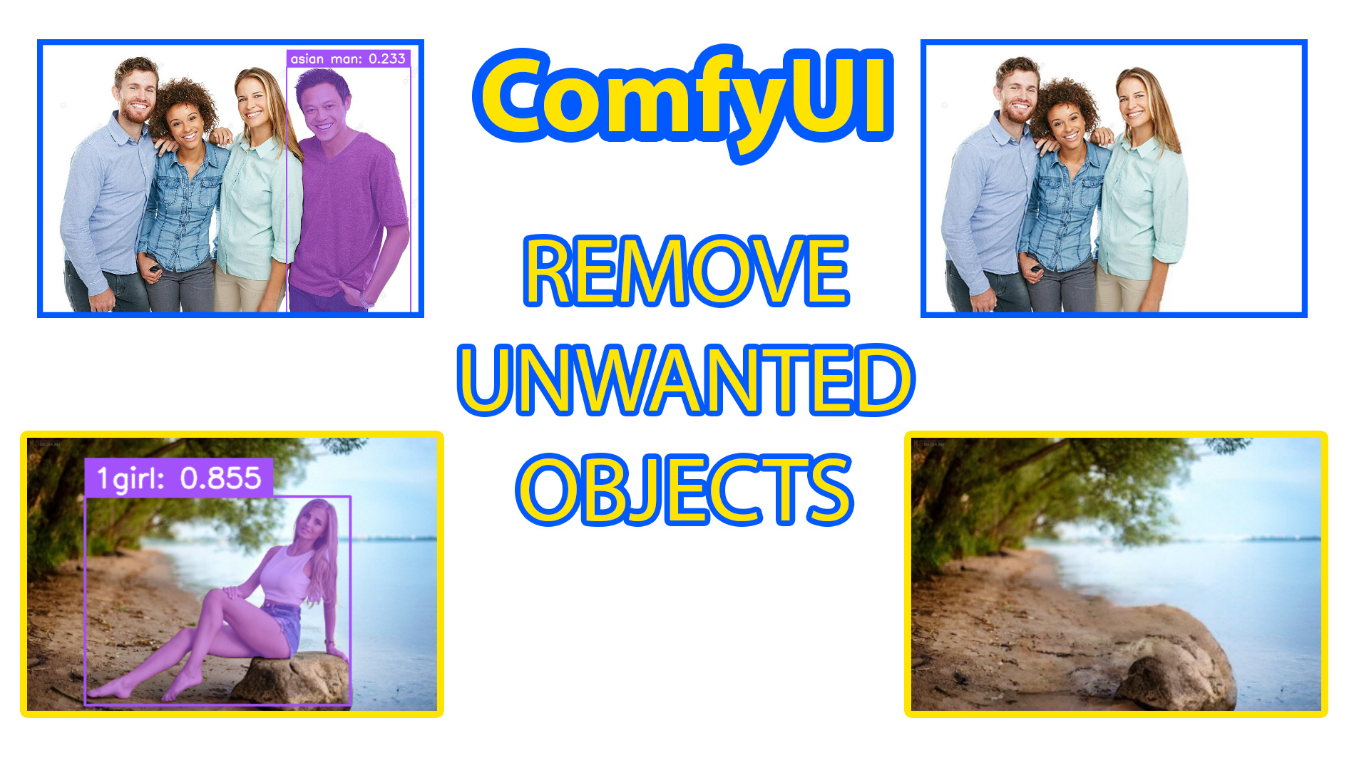 ComfyUI Basic - Easily Remove Unwanted Objects | ComfyUI Workflow