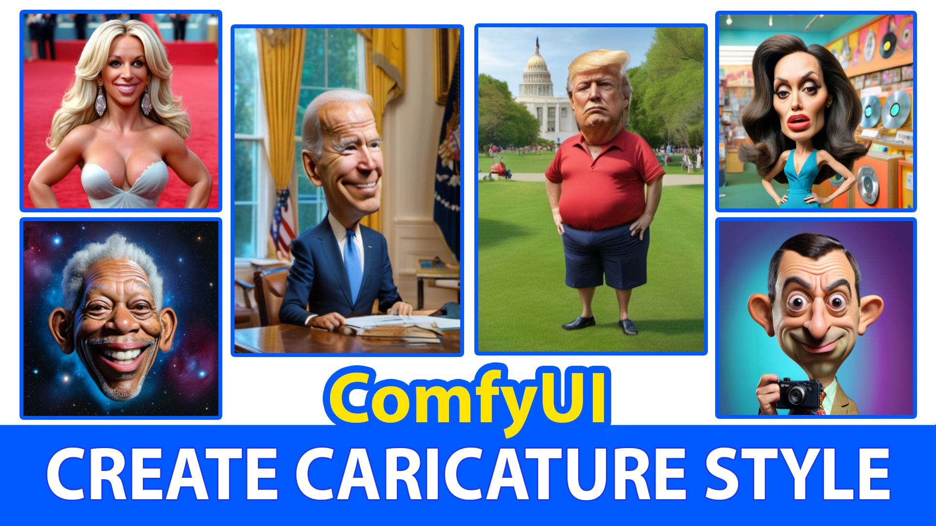 ComfyUI Basic - Easily Create Caricature Style (Txt2Img) | ComfyUI Workflow