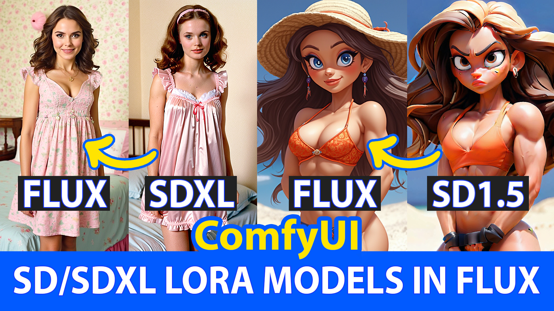 ComfyUI - Elevate Flux Performance with SD/SDXL LoRA Models | ComfyUI Workflow