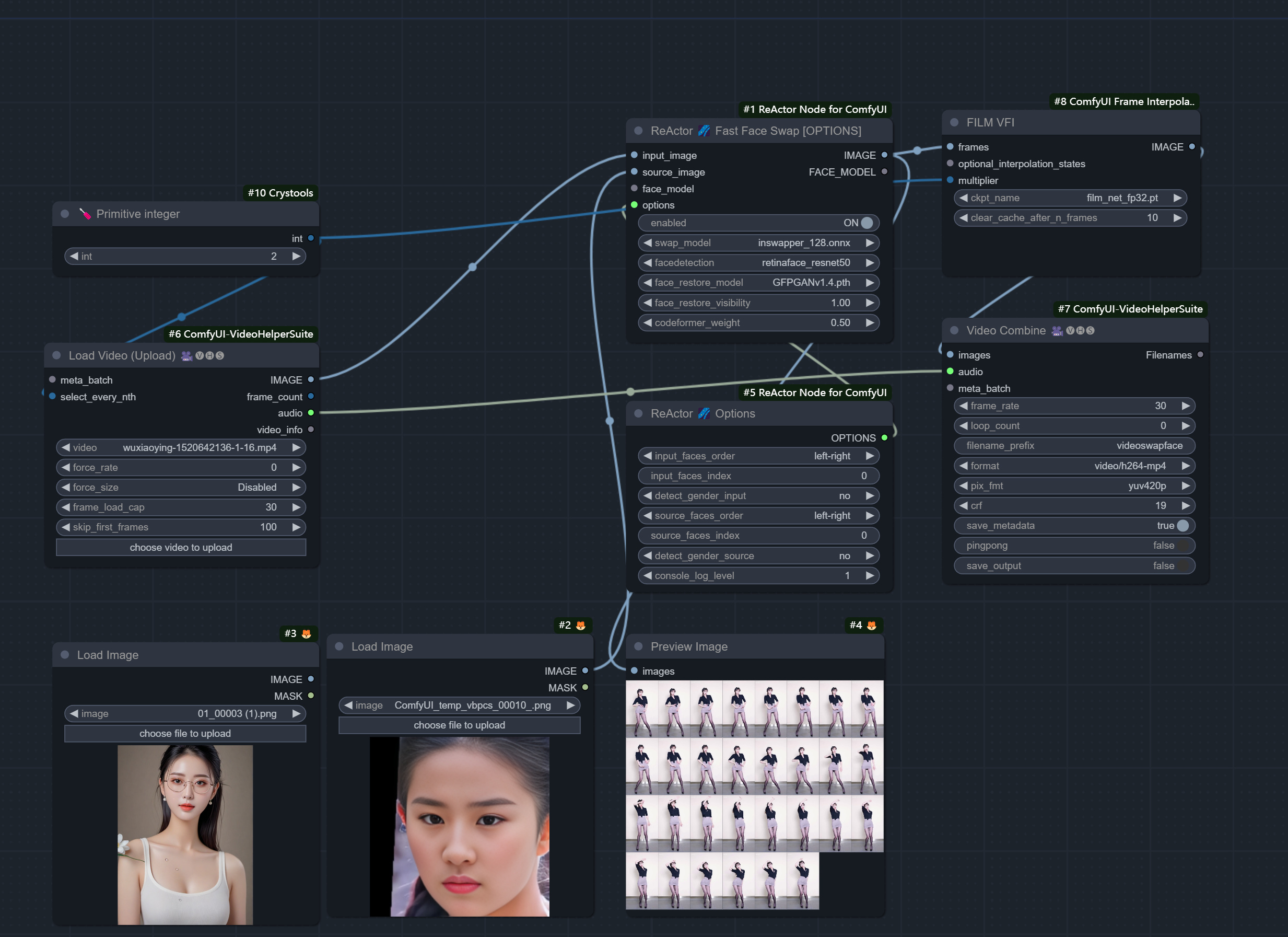 video swap face | ComfyUI Workflow