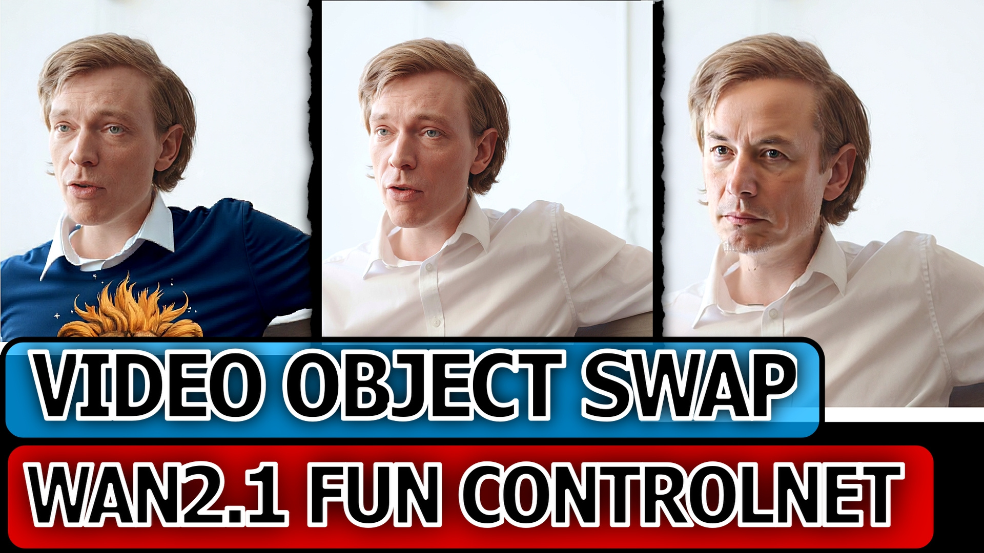 Object (face, clothes, Logo) Swap Using Flux Fill and Wan2.1 Fun Controlnet for Low Vram ...