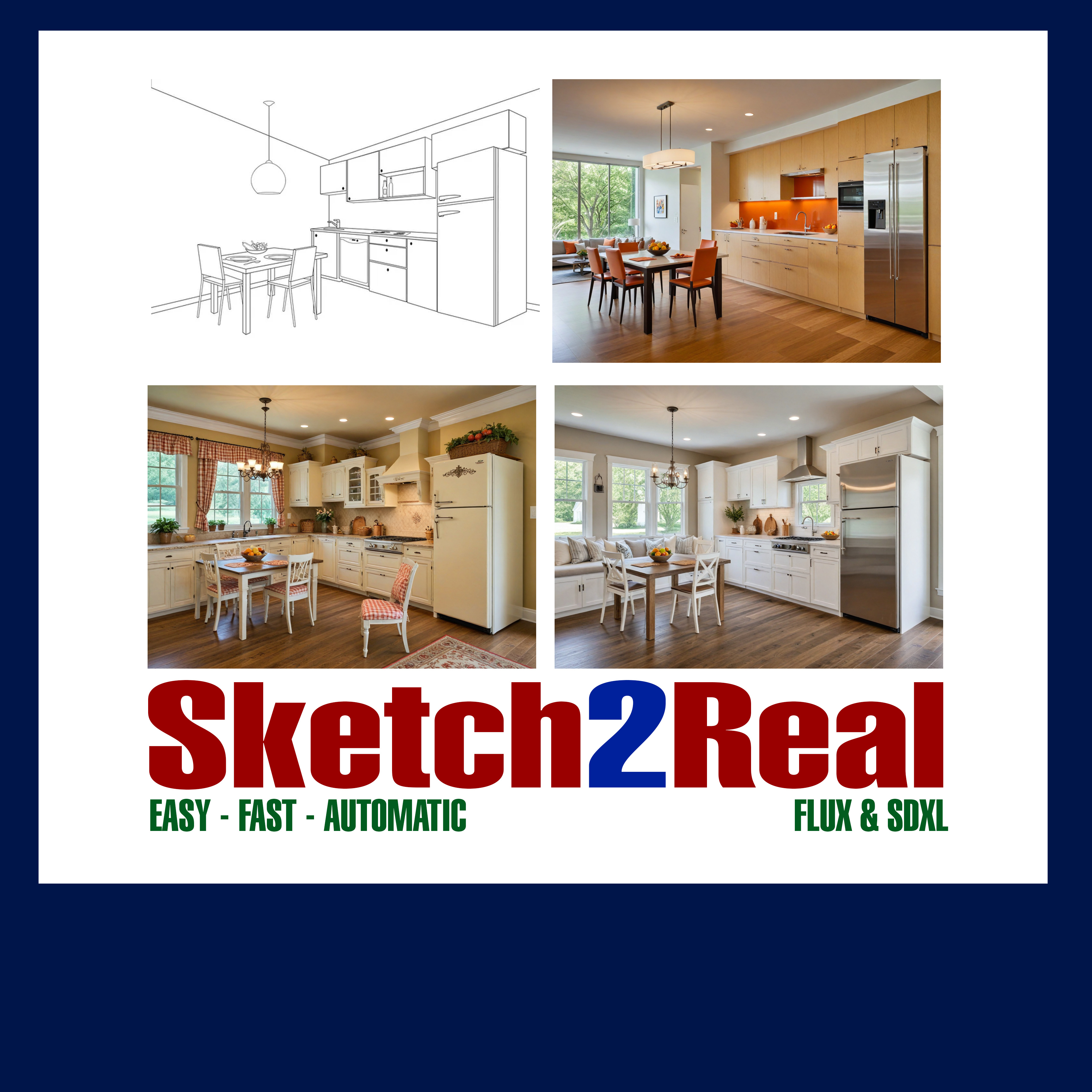 [Flux/SDXL] Easy Sketch to Realistic | ComfyUI Workflow