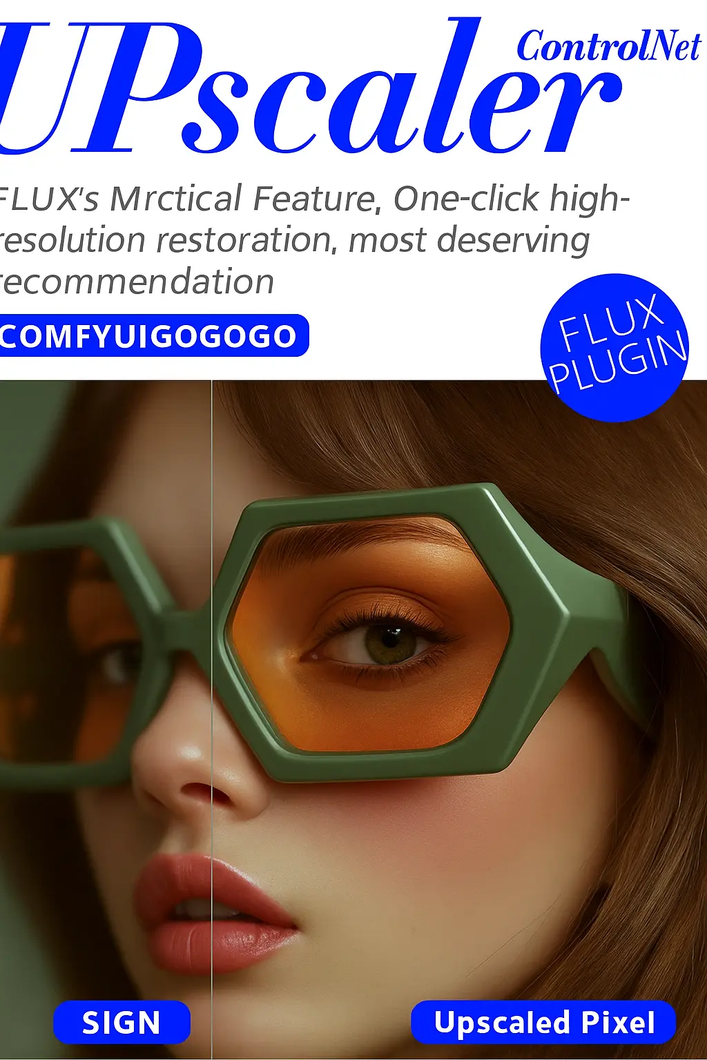 Flux_ControlNet Upscaler HD zoom model | ComfyUI Workflow