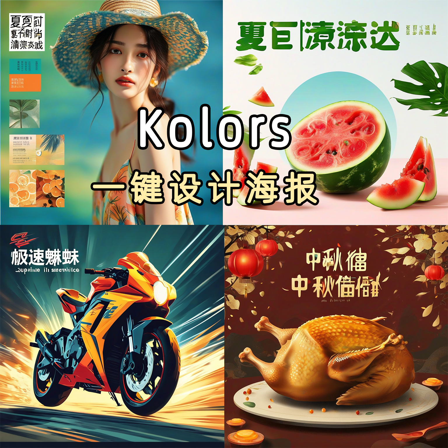 Kolors One click design poster 海报 | ComfyUI Workflow