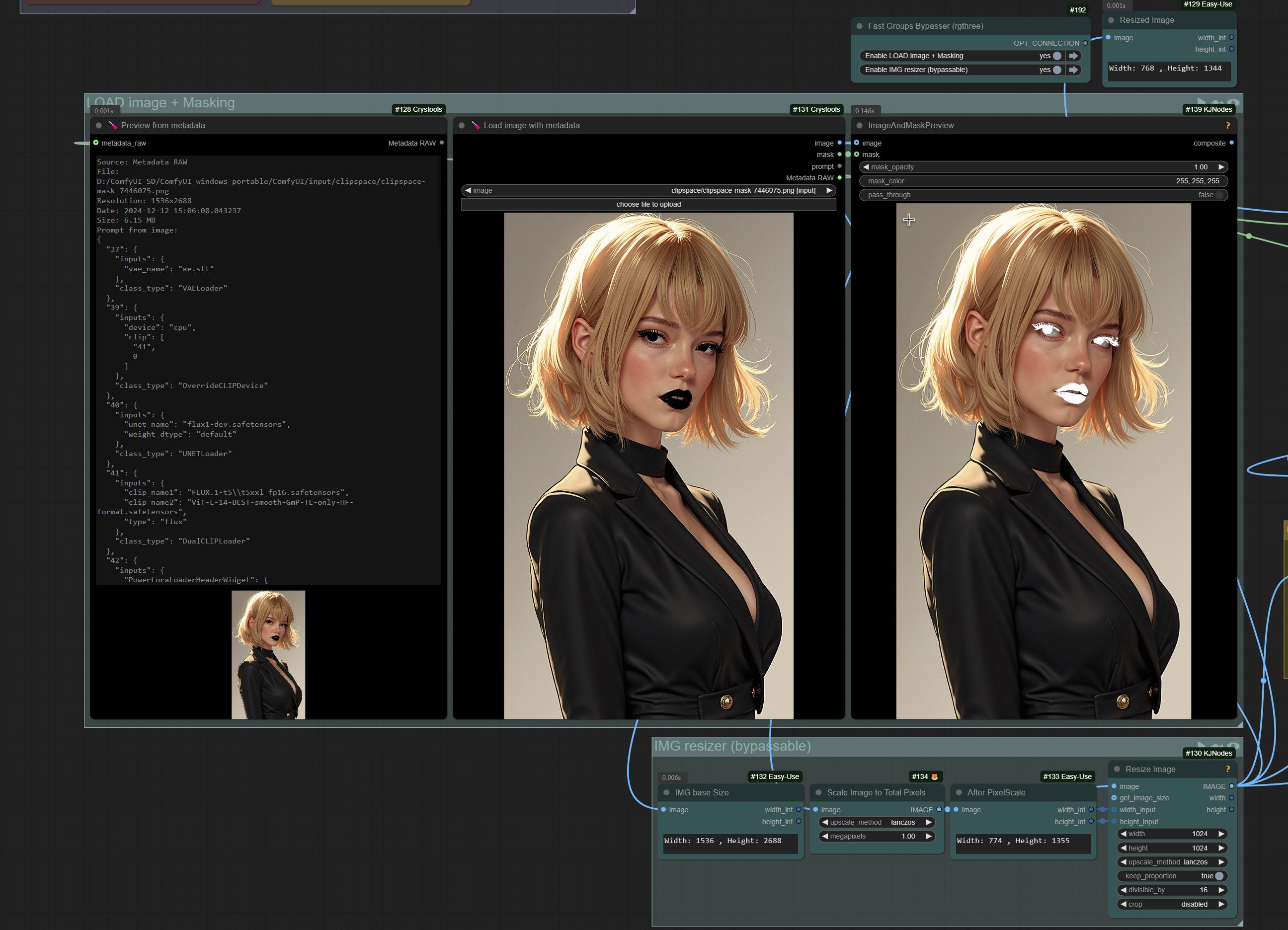 FLUX.1-Fill-dev. [Inpaint->Regional Inpaint->Outpaint]. 3 in 1. [Flux-Tool] | ComfyUI Workflow