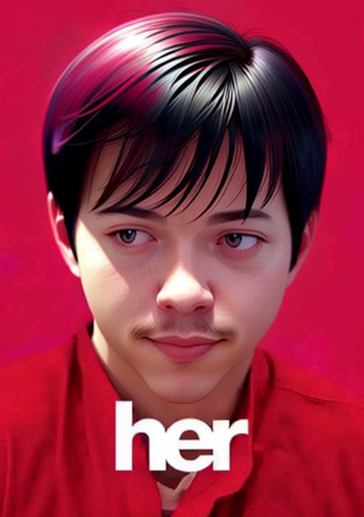 Her' movie poster generation, GPT-4o was released by OpenAI today. 'Her' is about to come ...