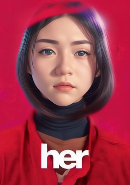 Her' movie poster generation, GPT-4o was released by OpenAI today. 'Her' is about to come ...