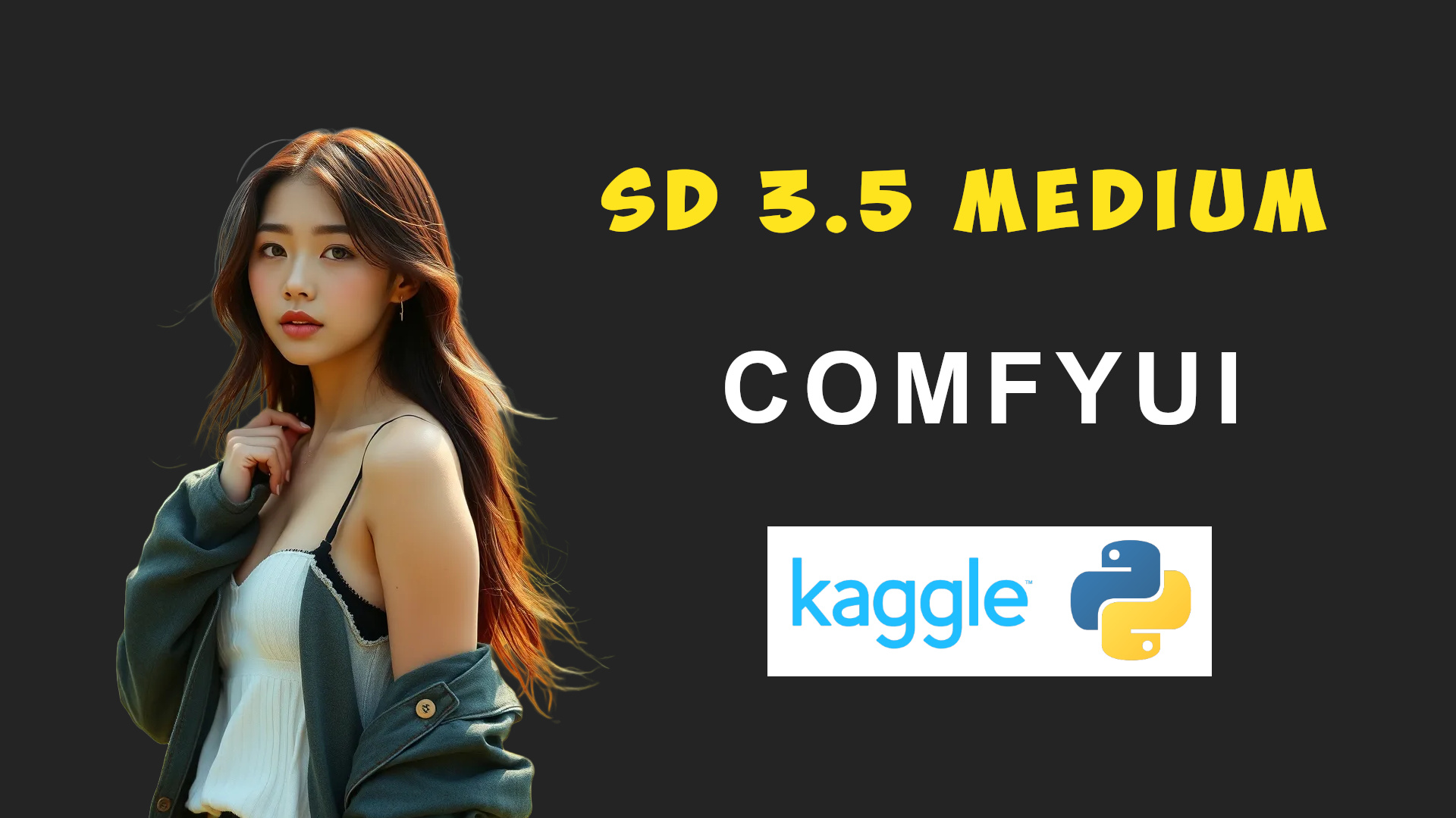 🔥 SD 3.5 Medium - Kaggle ComfyUI 1-CLICK Notebook | ComfyUI Workflow