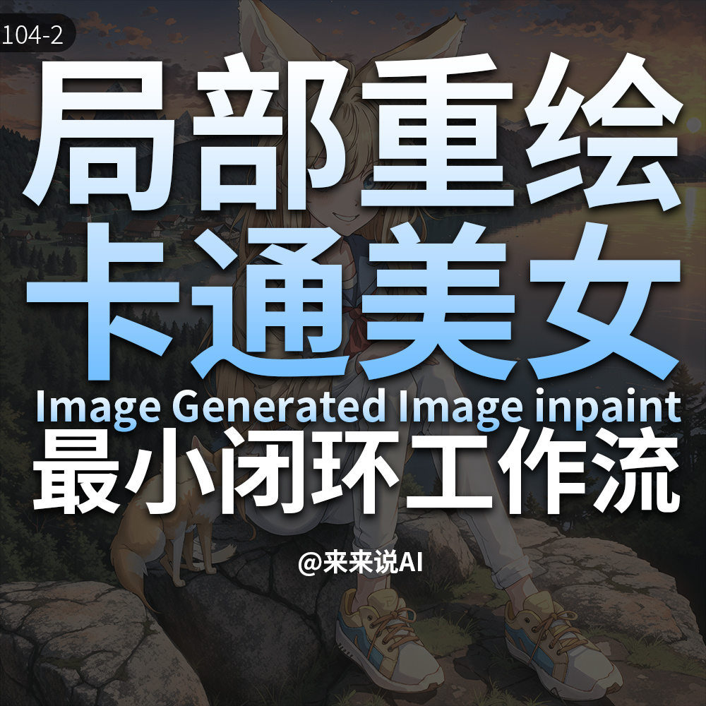 checkpoint model to partially inpaint cartoon beauty MVP Workflow 大模型局部 ...