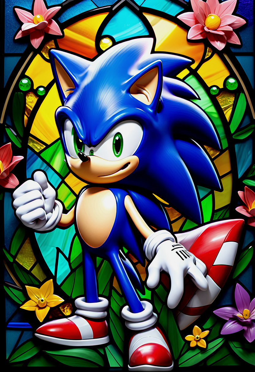 Game-heroes in stained glass. | ComfyUI Workflow