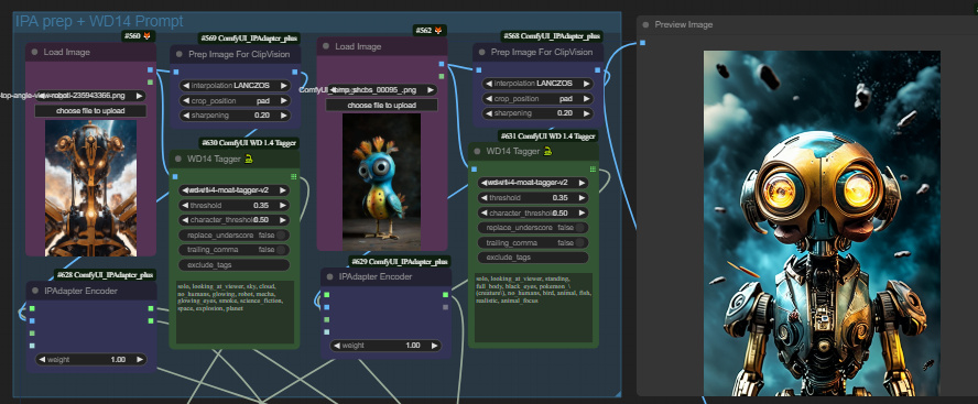 IPAdapter (updated) + WD14 + SDXL + Ultimate SD Upscale | ComfyUI Workflow