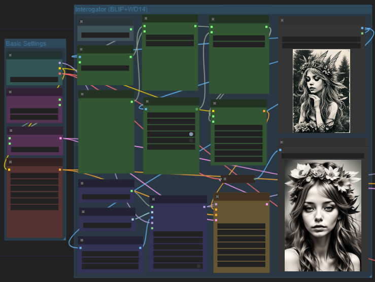 BLIP + WD14 + IPAdapter | ComfyUI Workflow