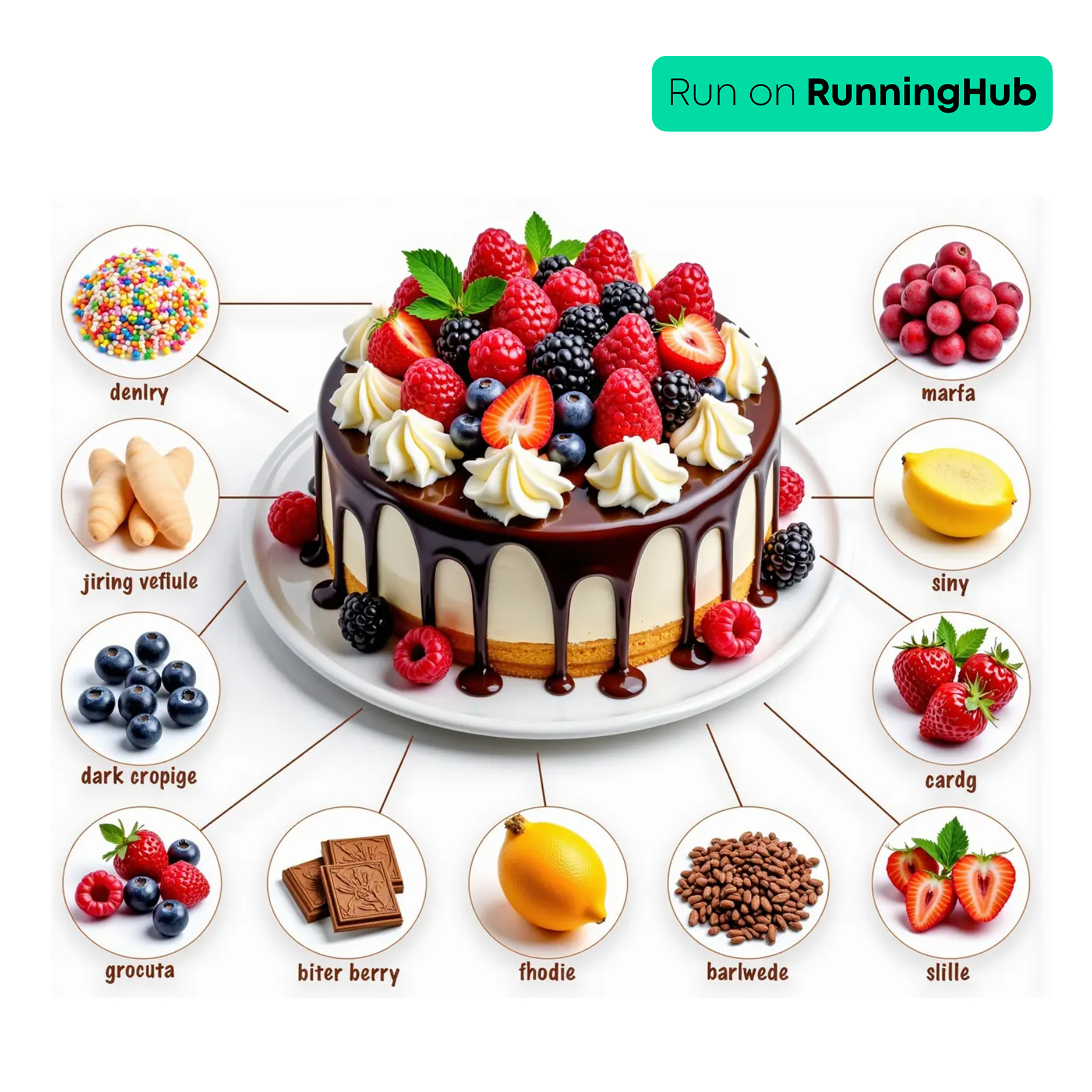 Recipe ingredient visualization 食谱原料可视化 | ComfyUI Workflow