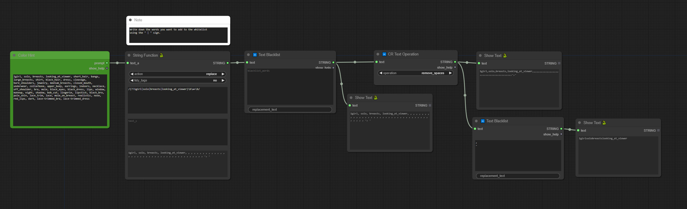 Text Whitelist Comfy Ui Comfyui Workflow