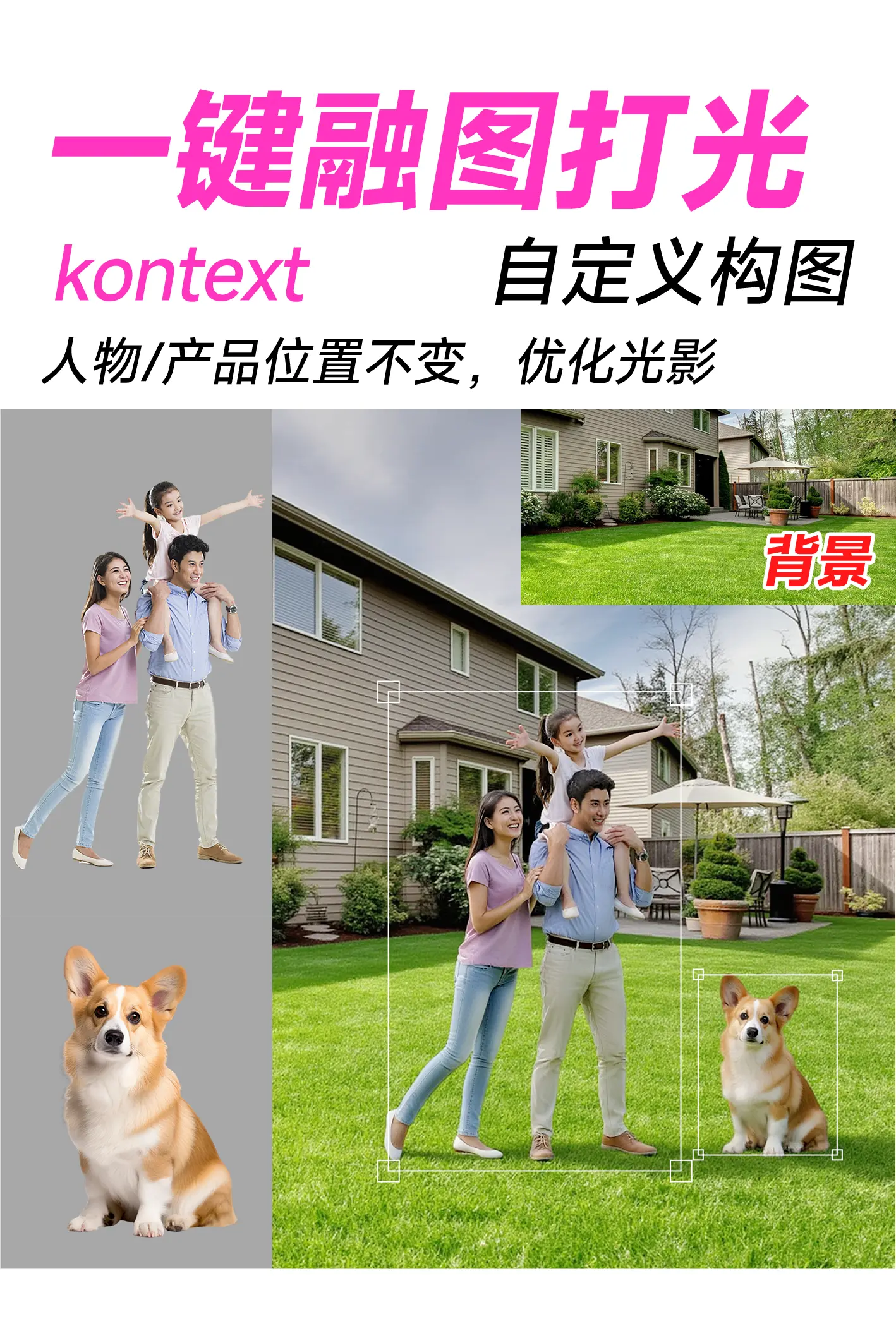 Image fusion and lighting-kontext (custom composition) | ComfyUI Workflow