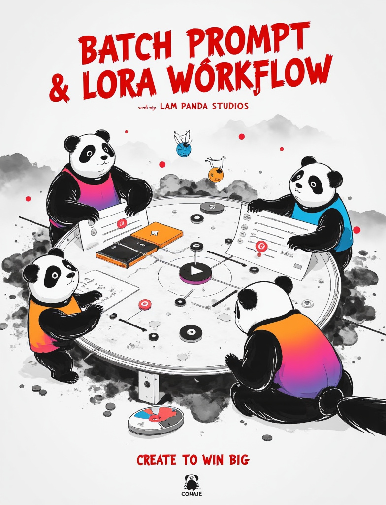 Batch prompt and LORA workflow ComfyUI | ComfyUI Workflow