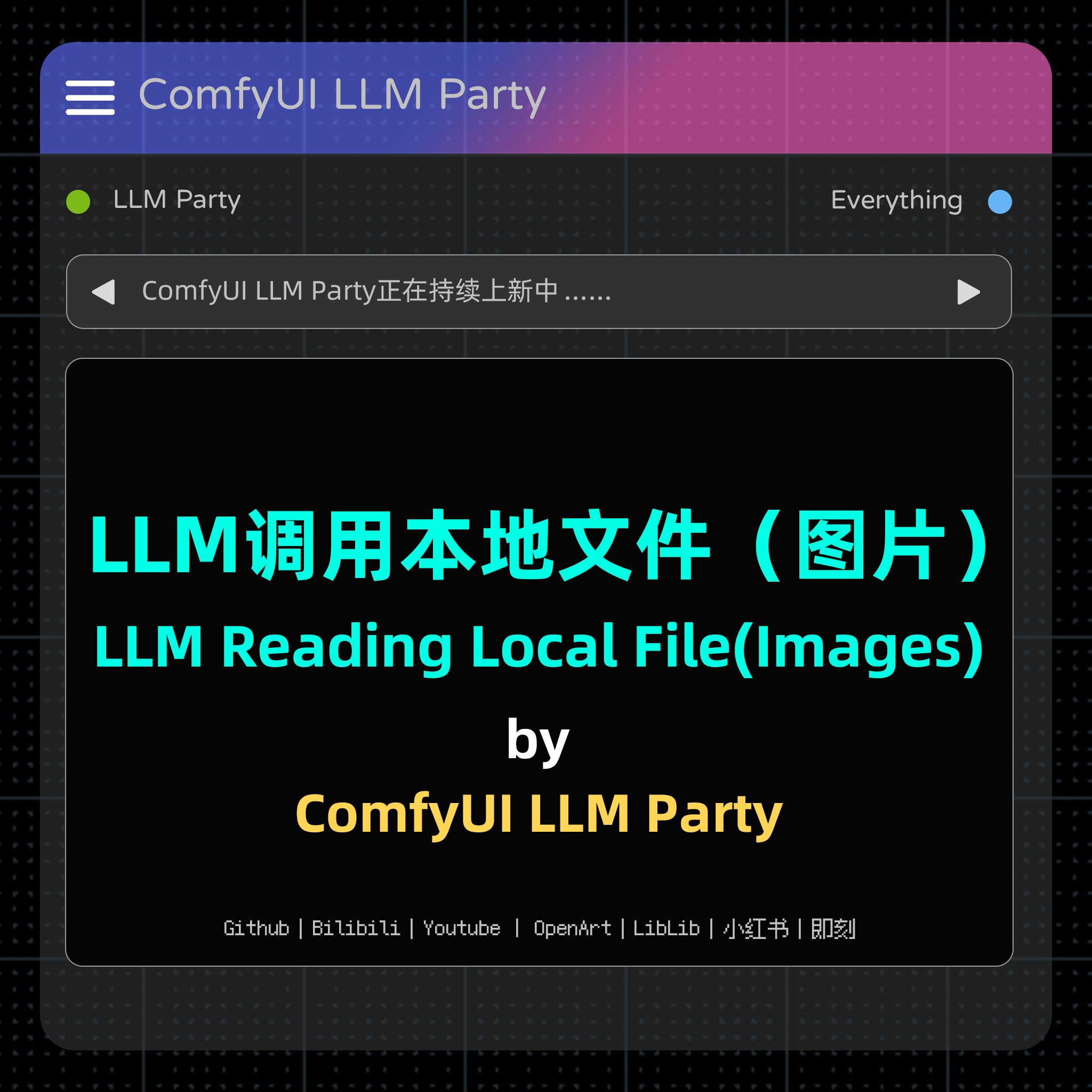 LLM读取本地文件（图片） LLM Reading Local Images by comfyui LLM party | ComfyUI Workflow