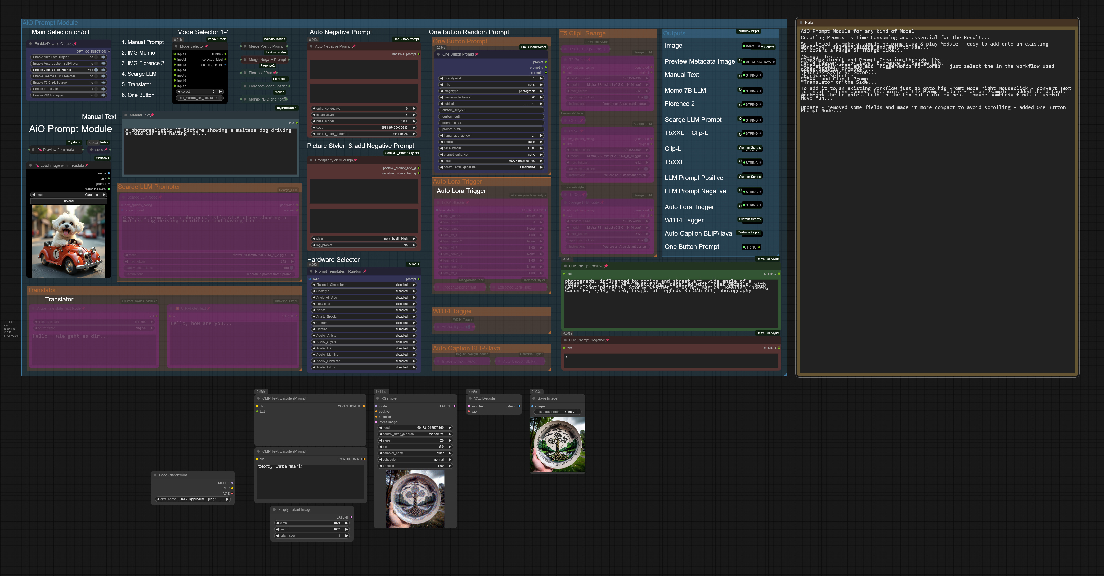 AiO Prompt Module compact | ComfyUI Workflow