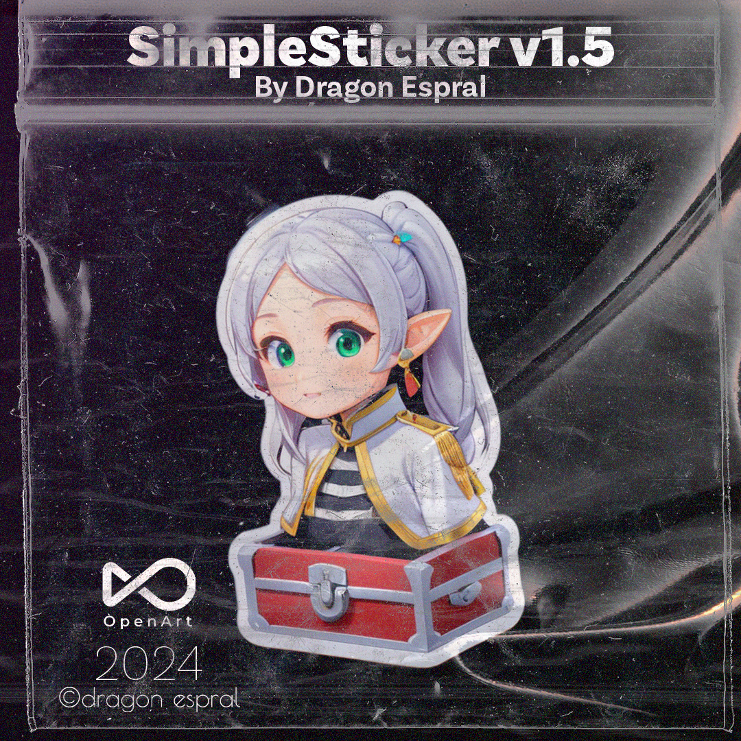 Simple Sticker v1.5 by Dragon Espral | ComfyUI Workflow