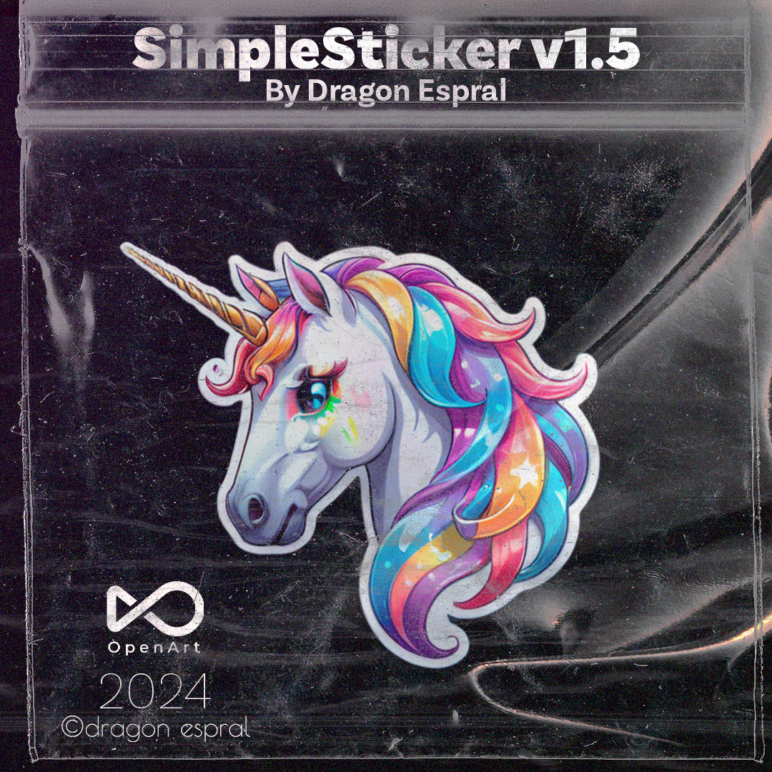 Simple Sticker v1.5 by Dragon Espral | ComfyUI Workflow