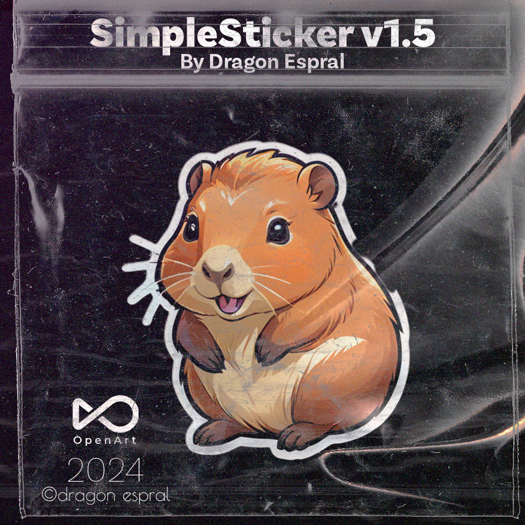 Simple Sticker v1.5 by Dragon Espral | ComfyUI Workflow