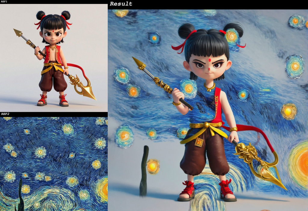 新版三件套Flex,Redux,Clipvision512双图融合加速可调权重工作流 | ComfyUI Workflow