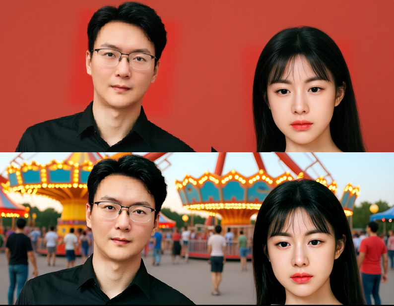 Omnigen2双人编辑+高清化实验版V1 | ComfyUI Workflow