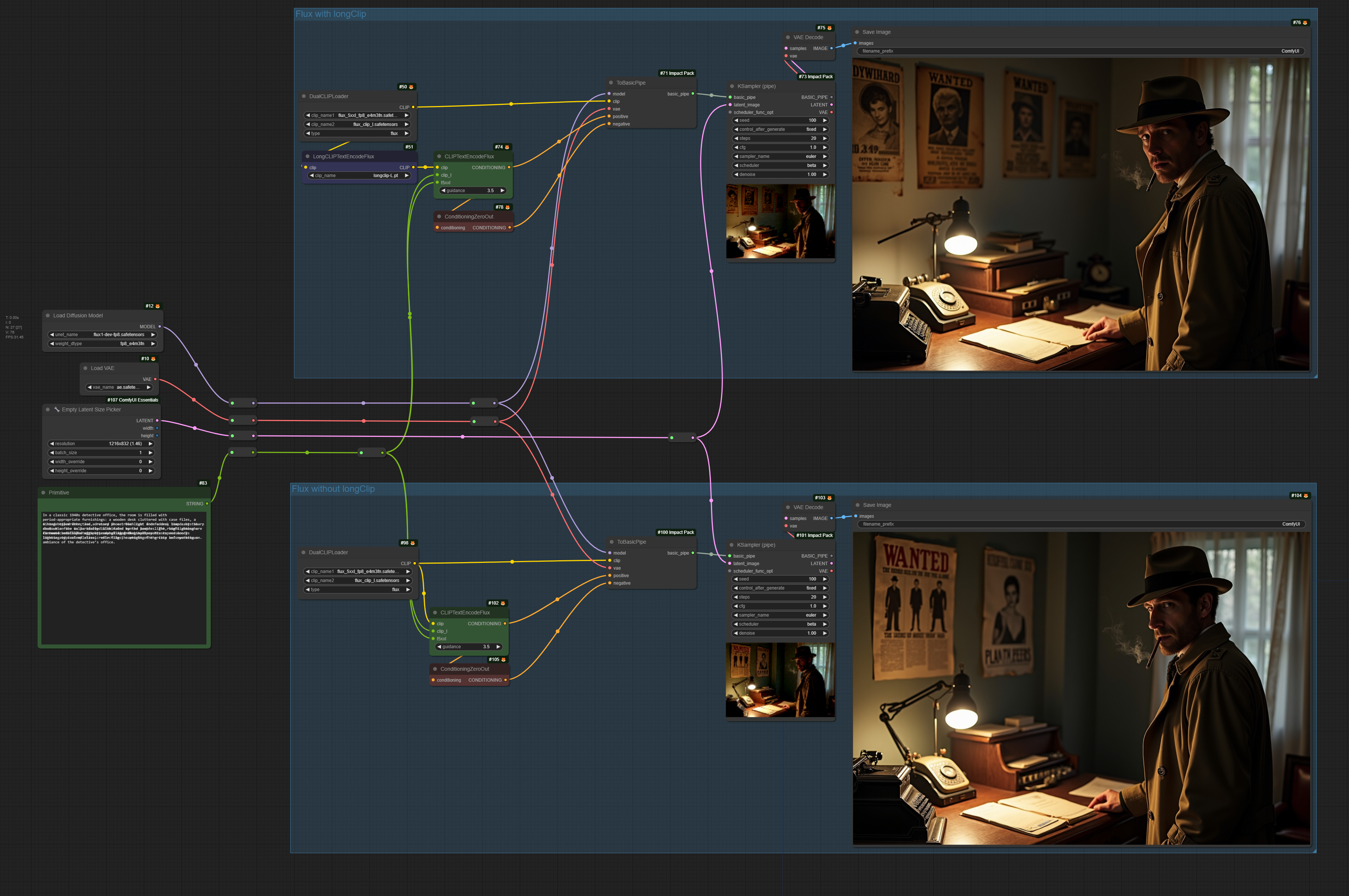 Flux Long-Clip Compare | ComfyUI Workflow