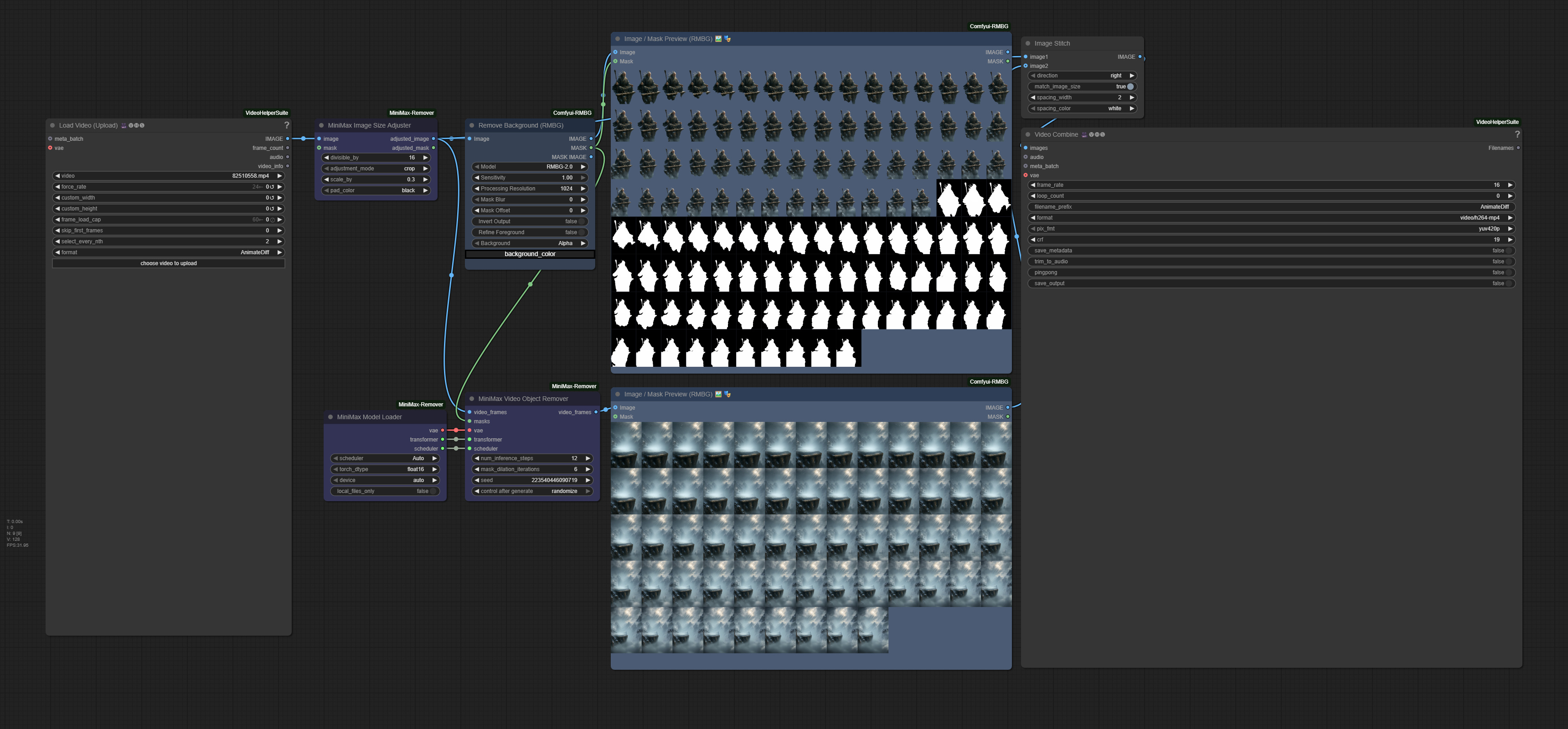 Fast Video Object Remover (ComfyUI-Minmax-Remover) | ComfyUI Workflow