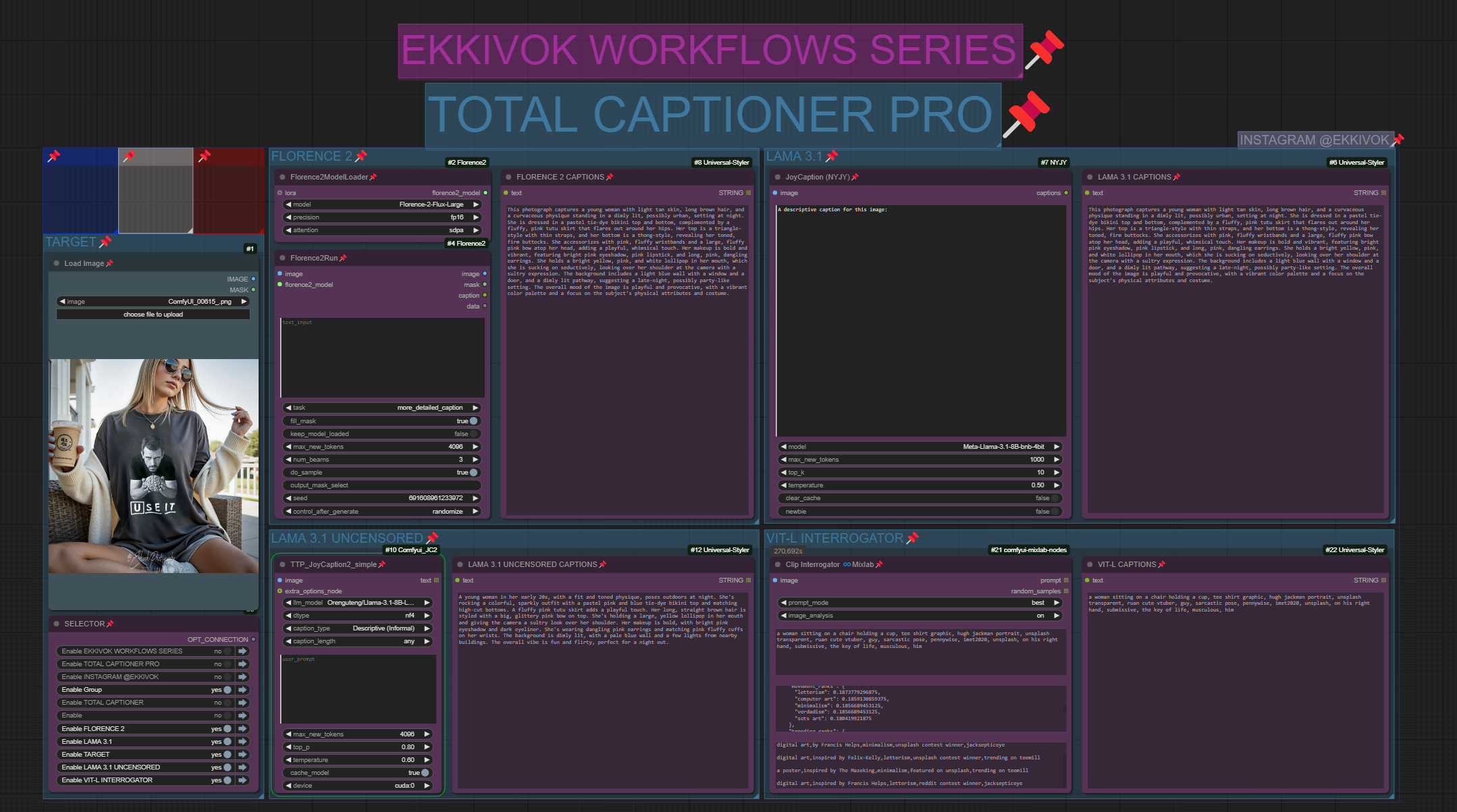 TOTAL CAPTIONER PRO | ComfyUI Workflow
