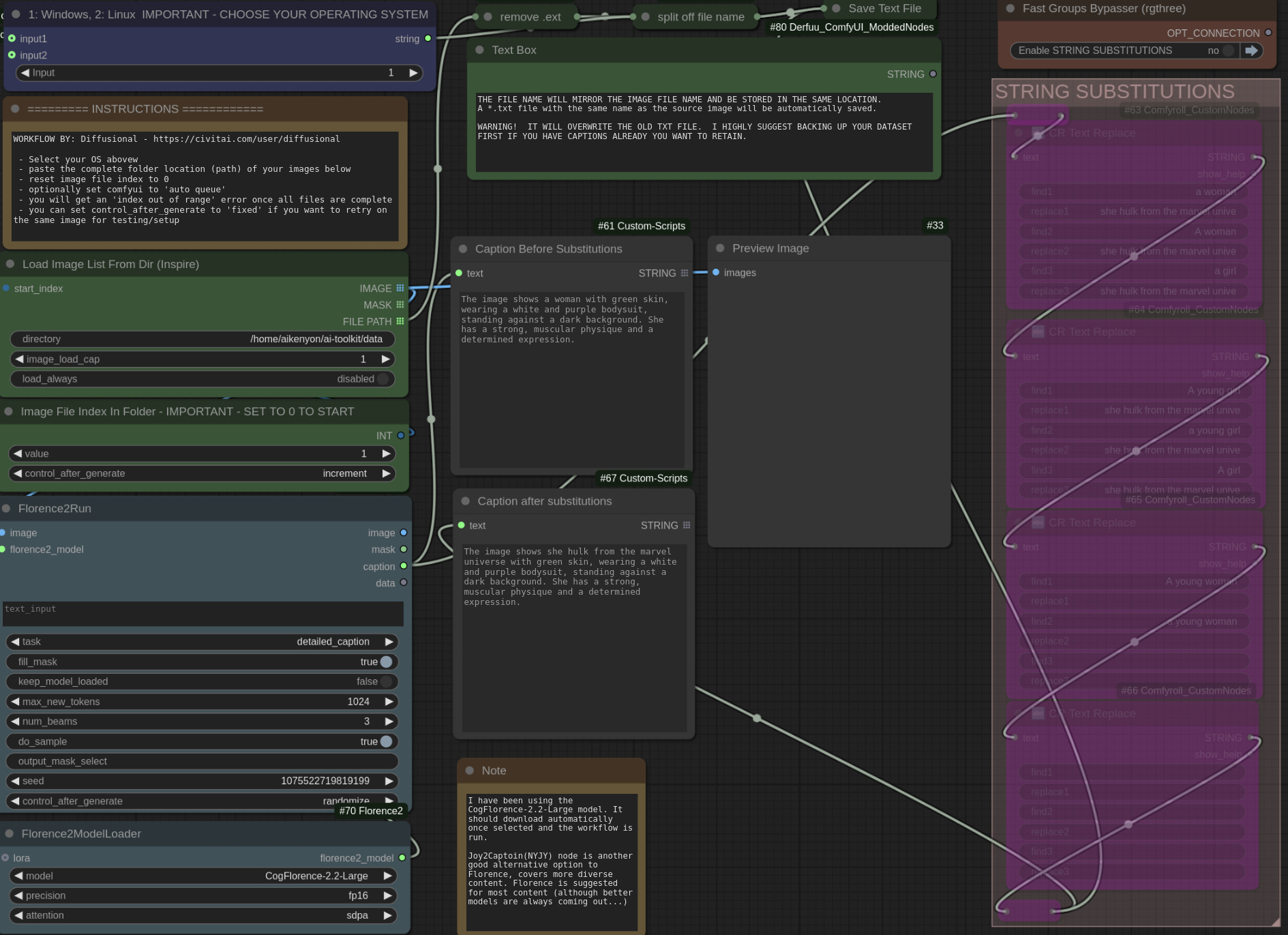 Simple Flux image captioning with Florence2 and automatic dataset txt generation and naming ...