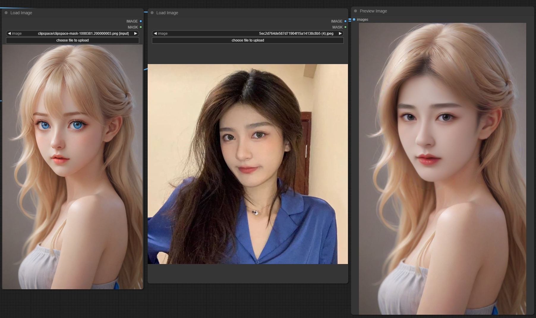 Face changing, ID photo | ComfyUI Workflow