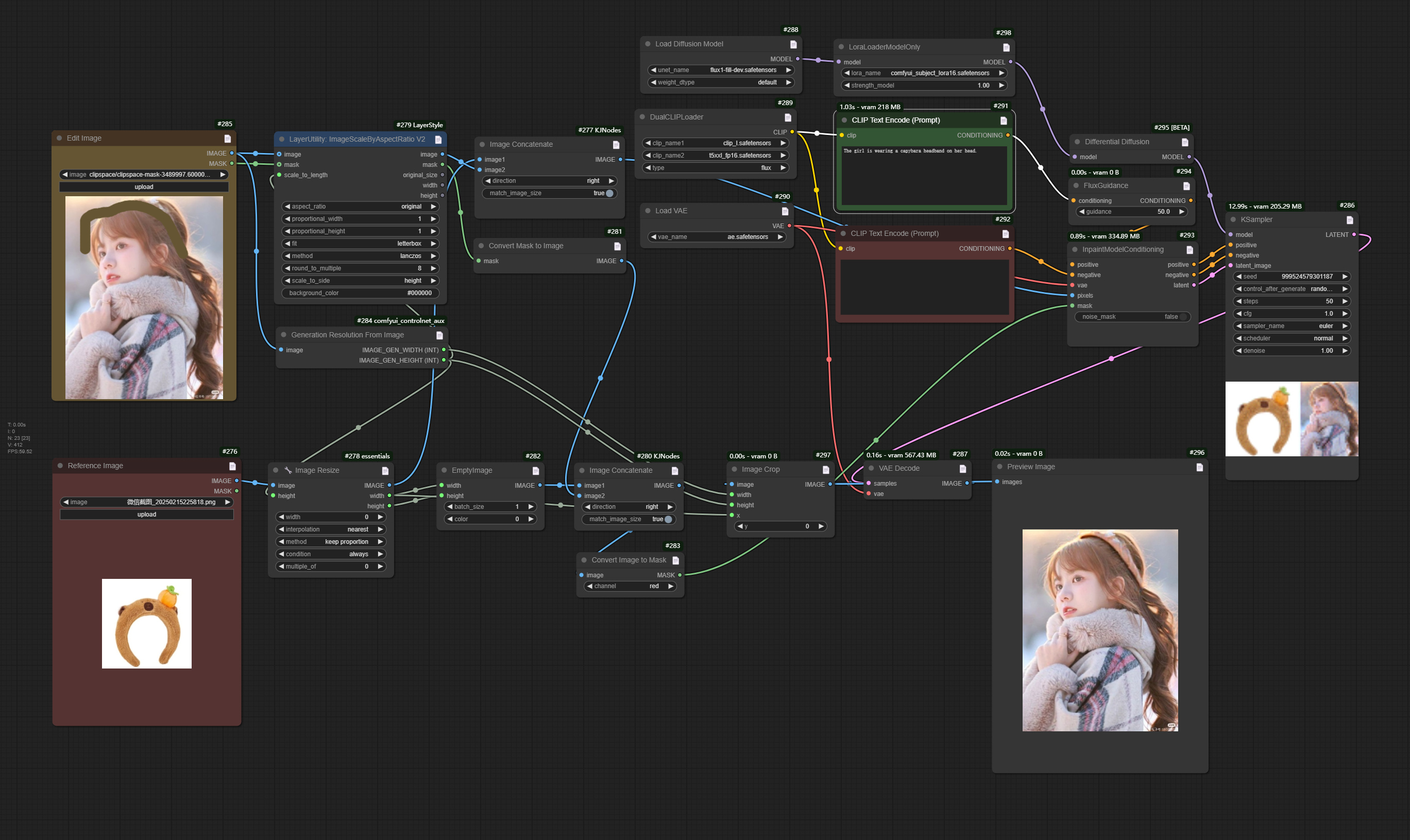 ACE ++ flux subject with reference image | ComfyUI Workflow