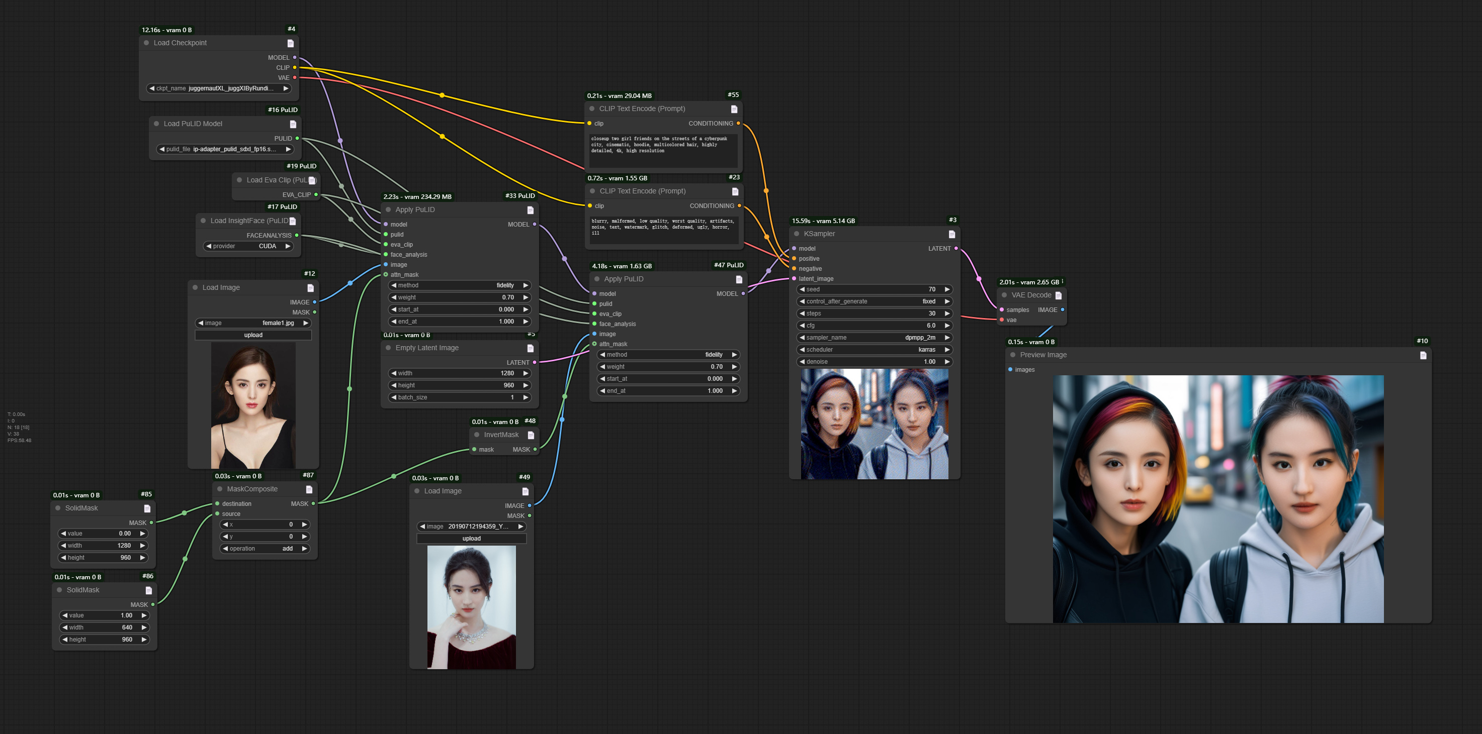 sdxl pulid attention mask | ComfyUI Workflow