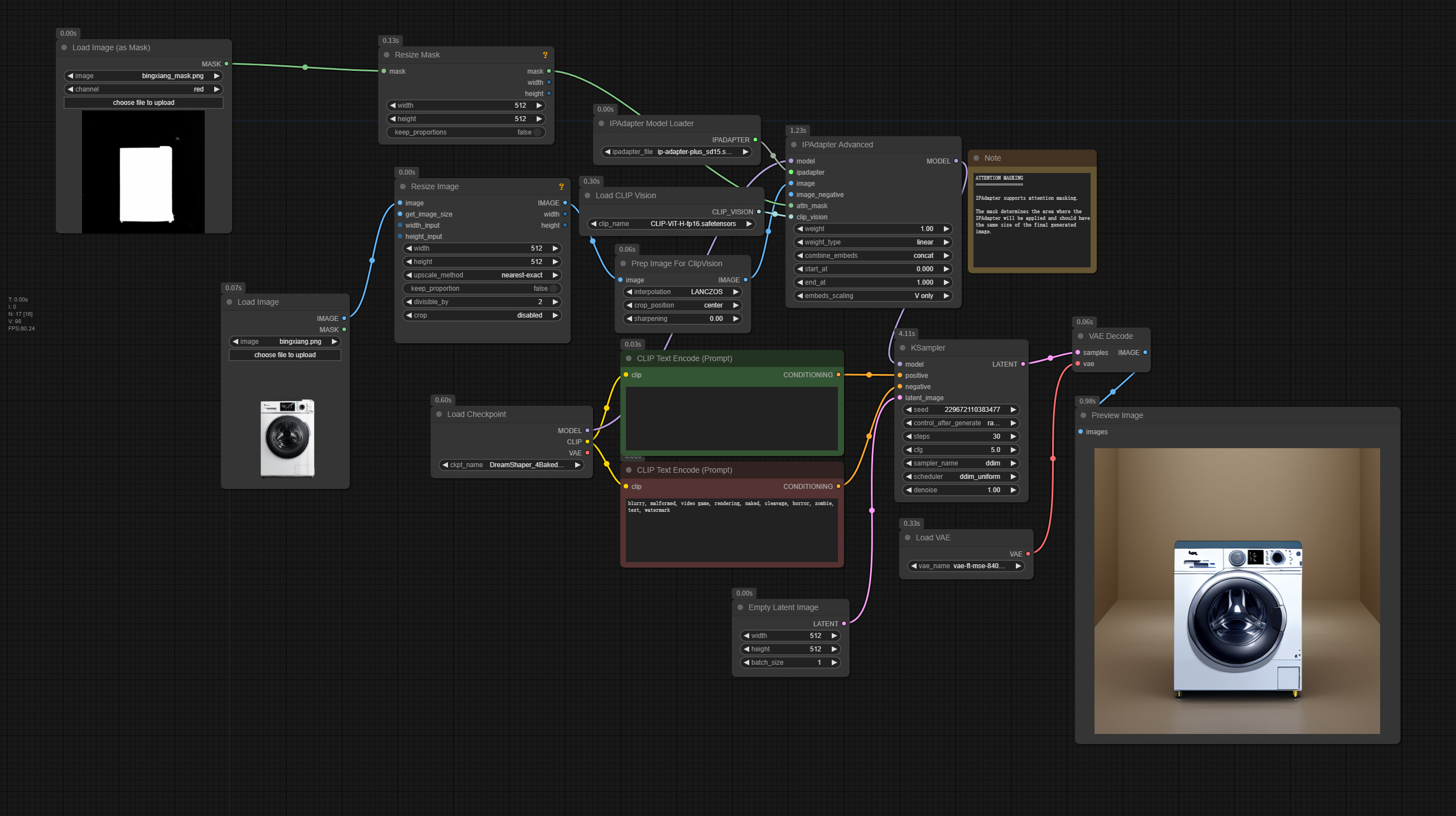 ip-adapter-masking.white means restore and black means repainting ...