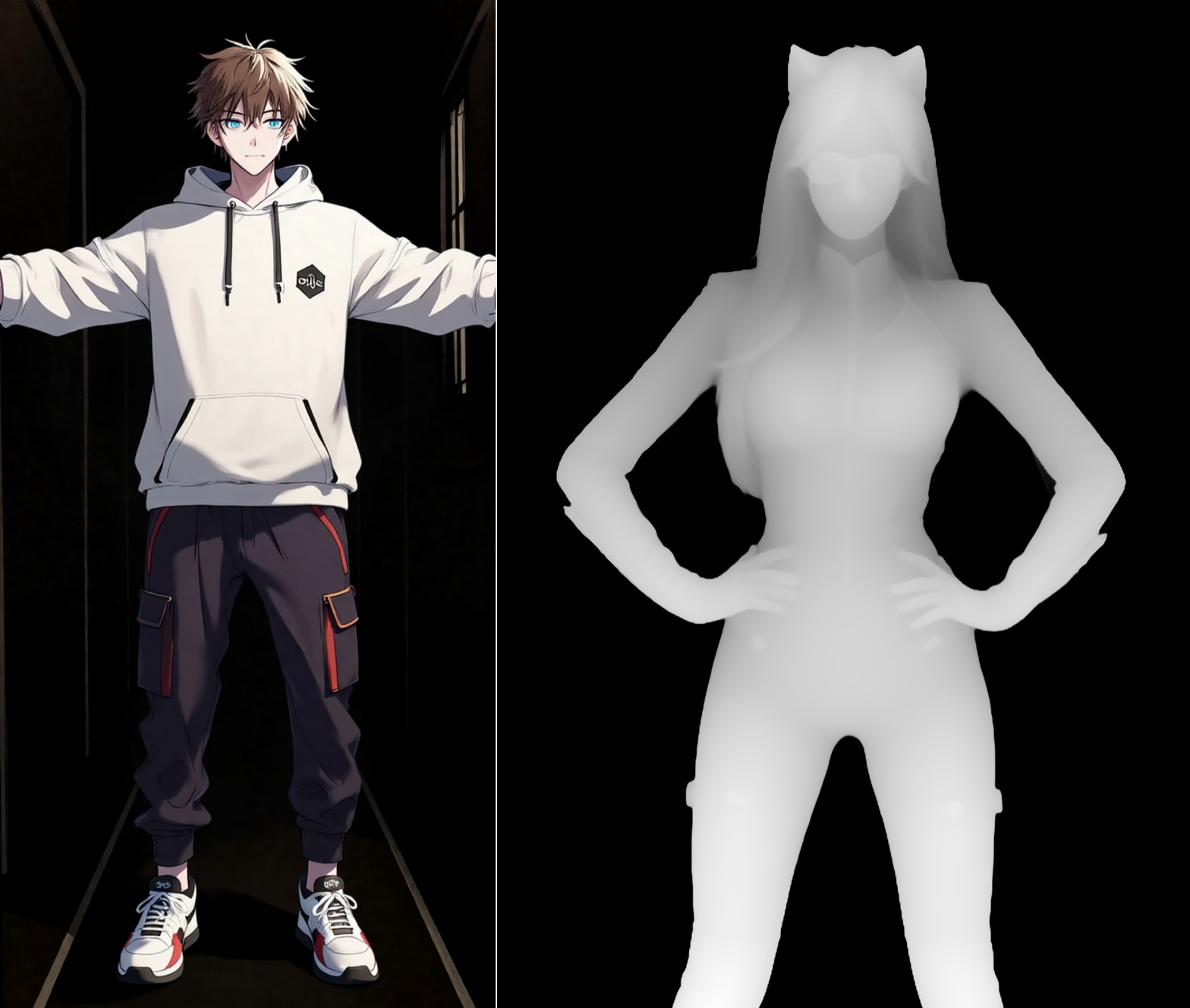 Kontext pose(DepthanythingV2) and main image reference | ComfyUI Workflow